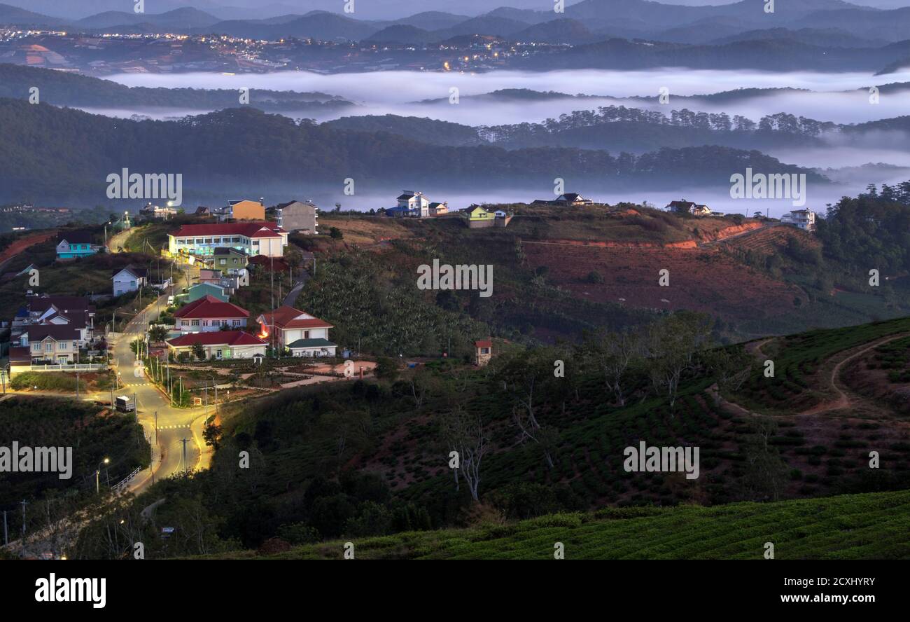 an early Da Lat land bridge Stock Photo - Alamy