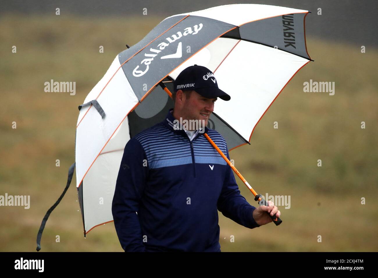 Scotland's Marc Warren on the twelfth green during the first round of ...
