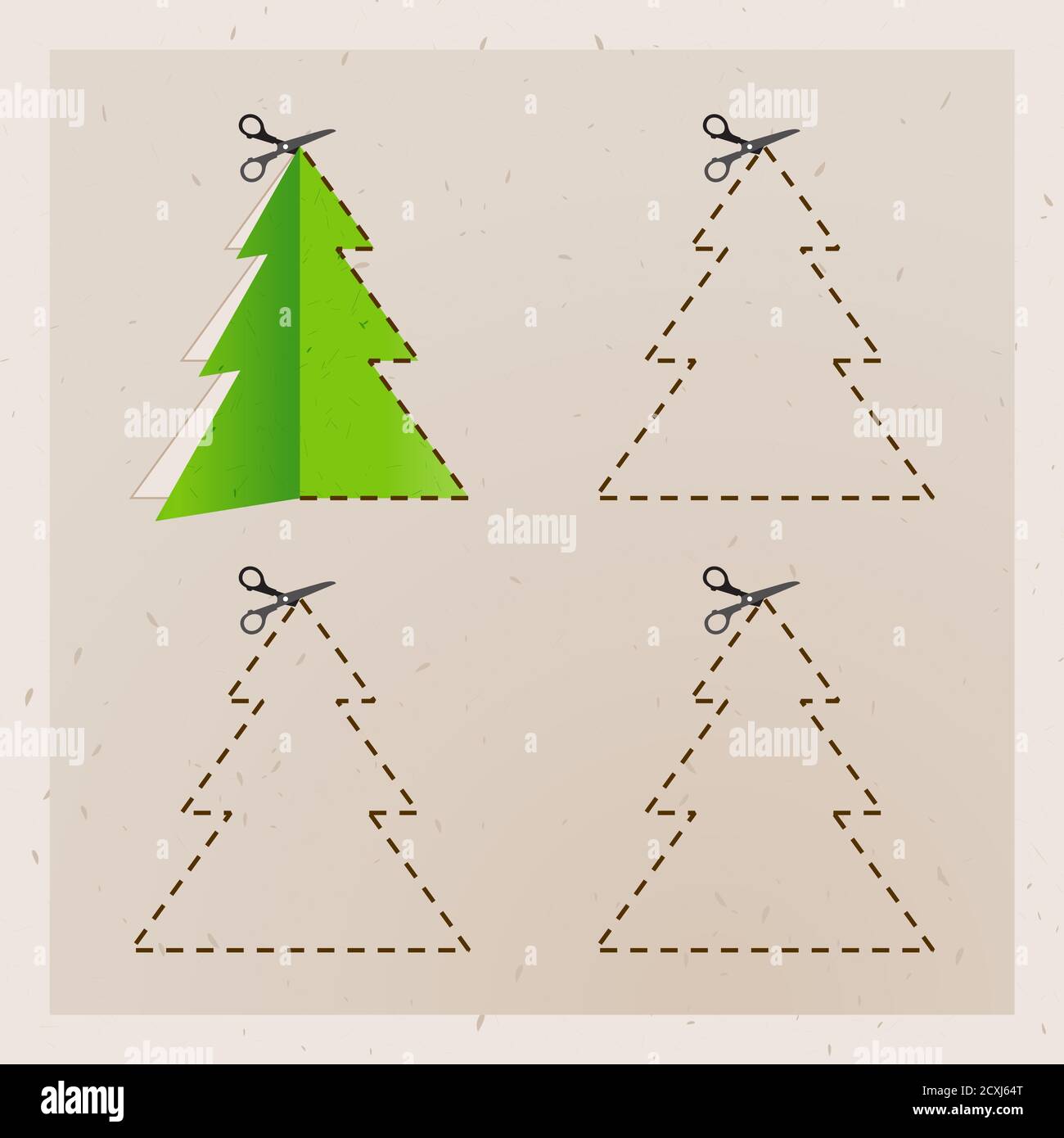 Old tree cut Stock Vector Images - Alamy