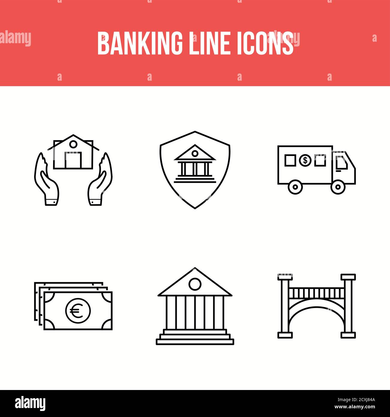 Unique Banking icons for personal and commercial use Stock Vector Image ...