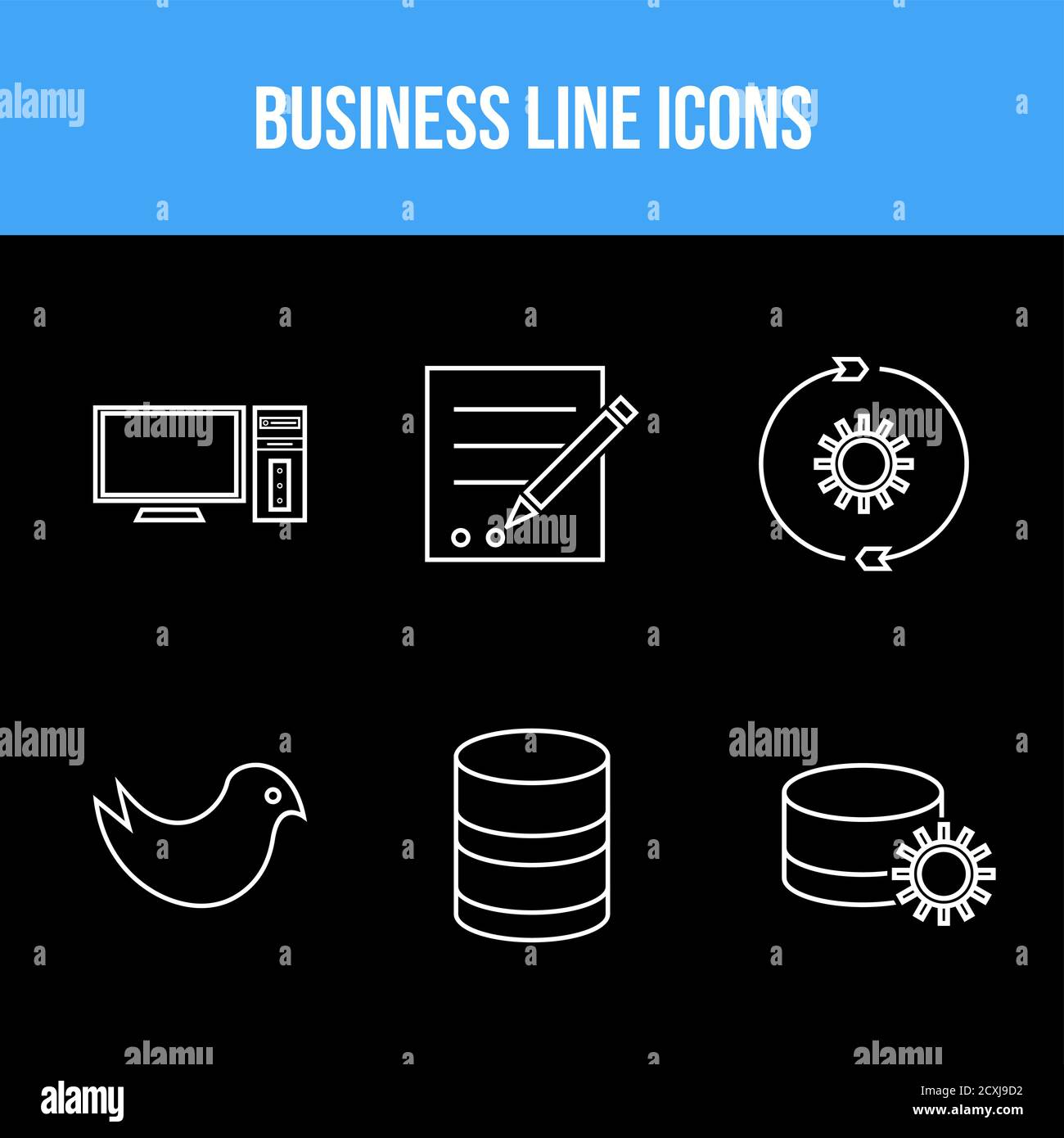 Beautiful Business icons for commercial use Stock Vector Image & Art ...