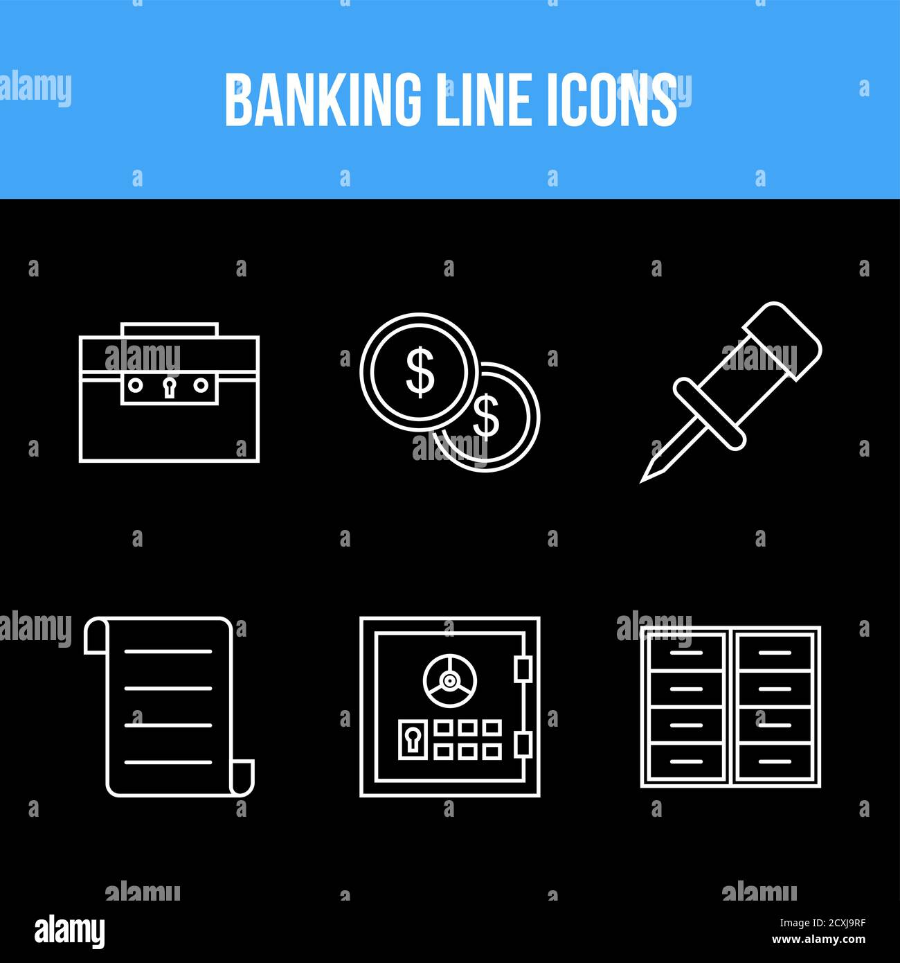 Unique Banking icons for personal and commercial use Stock Vector Image ...