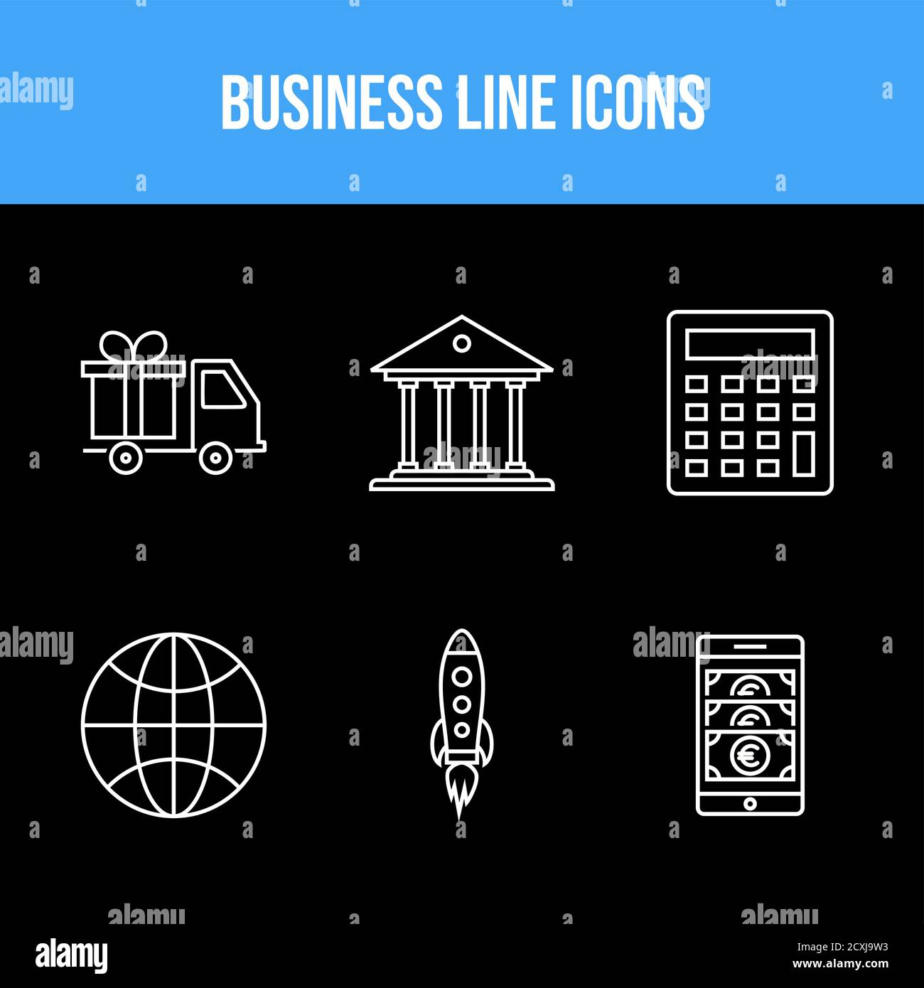 Business vector icons pack for personal and commercial use Stock Vector ...