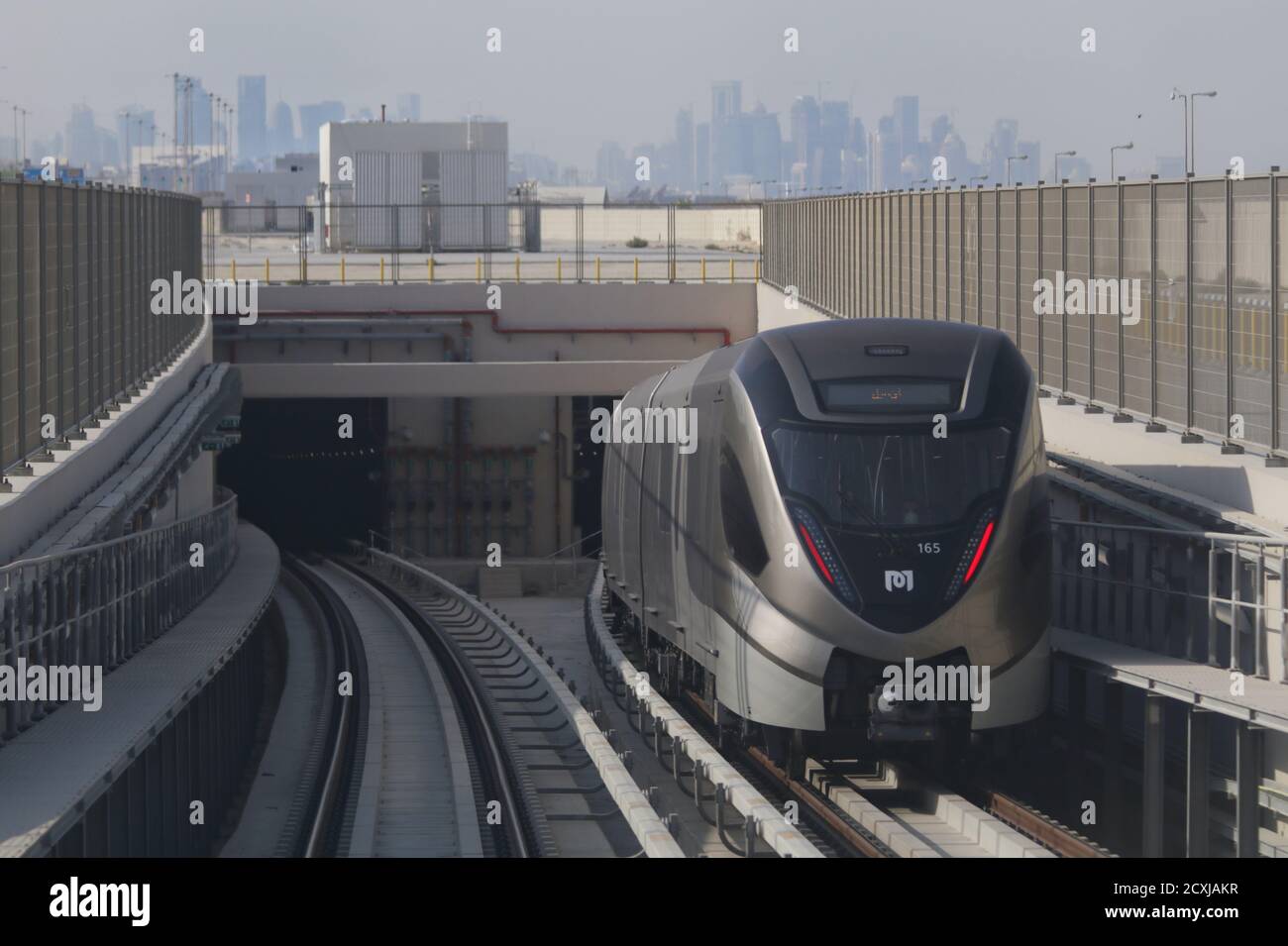 Doha Metro is one of the fastest driverless trains in the world running ...