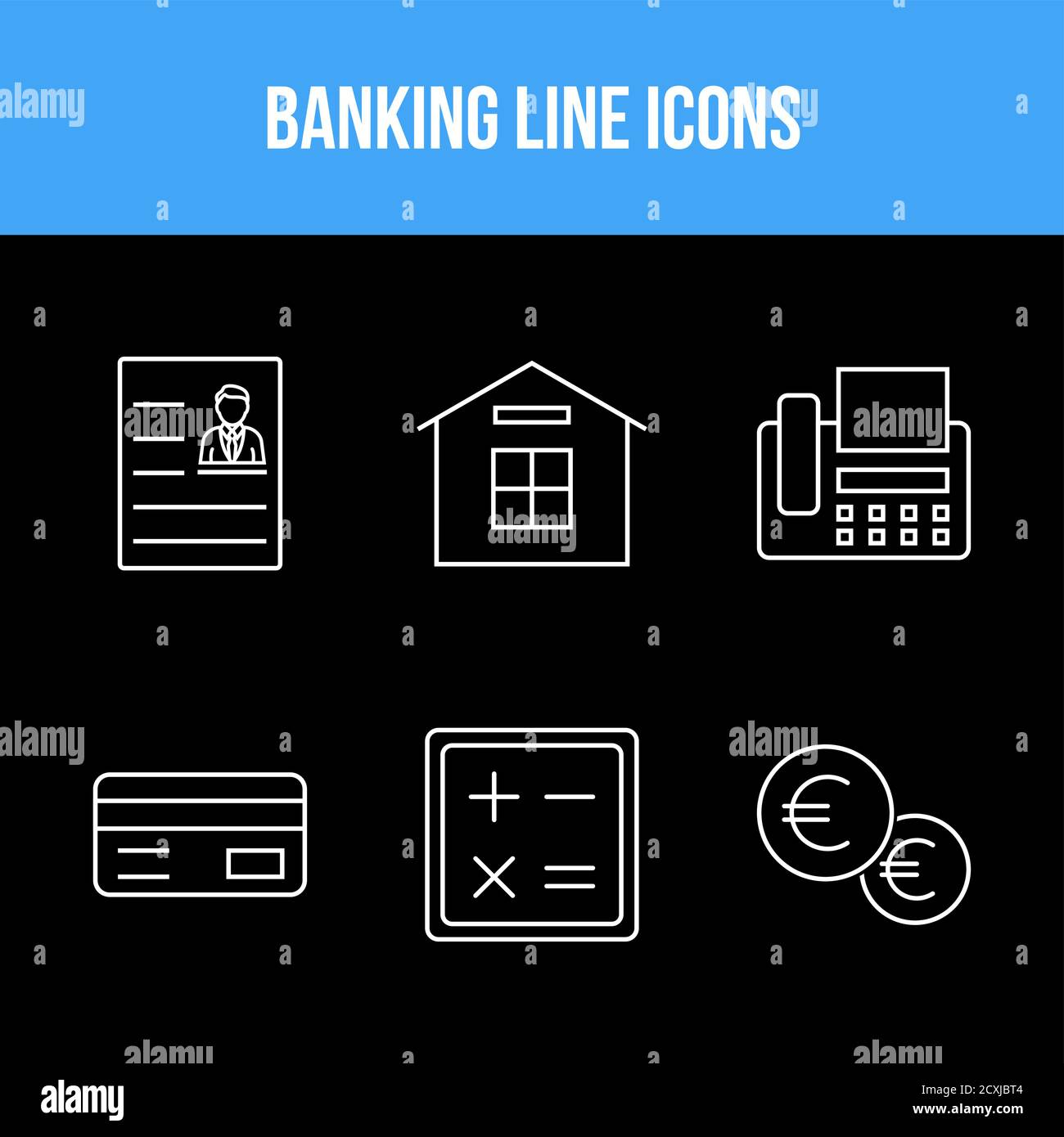 Beautiful Banking and finance vector icon set Stock Vector Image & Art ...