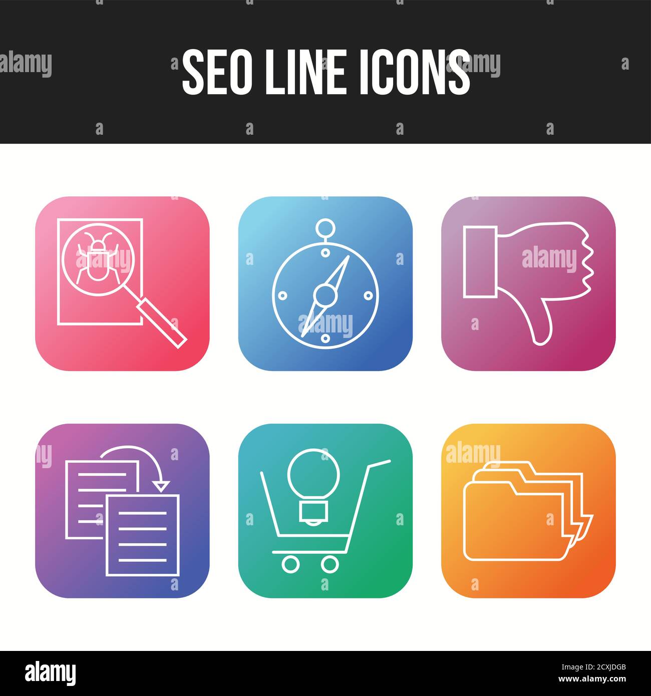 Seo and Business icons for commercial use Stock Vector Image & Art - Alamy