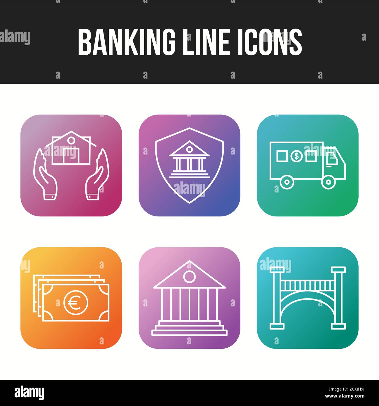 Unique Banking icons for personal and commercial use Stock Vector Image ...