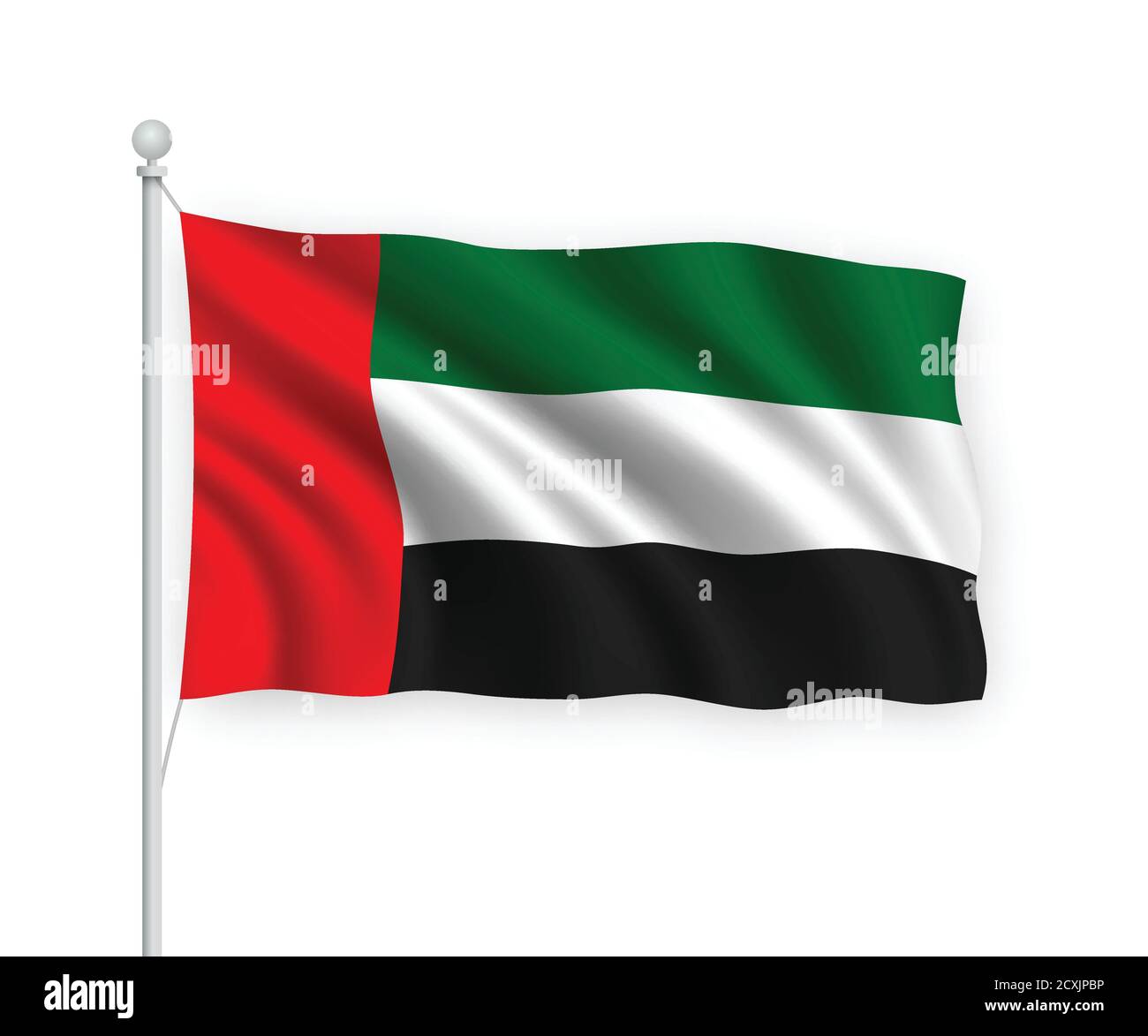 Uae Flag 3d Animation