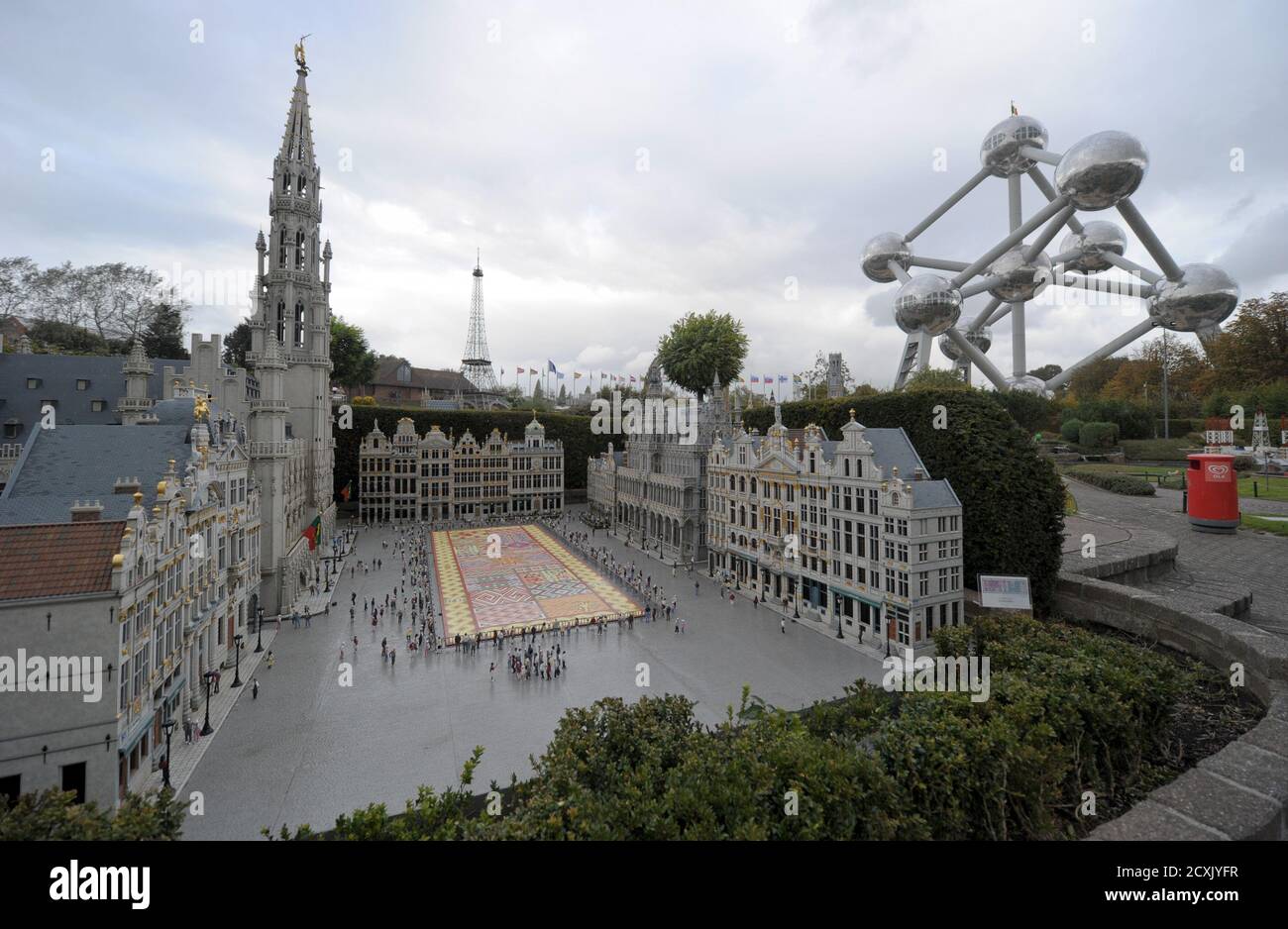 Brussels belgium atomium mini europe hi-res stock photography and ...