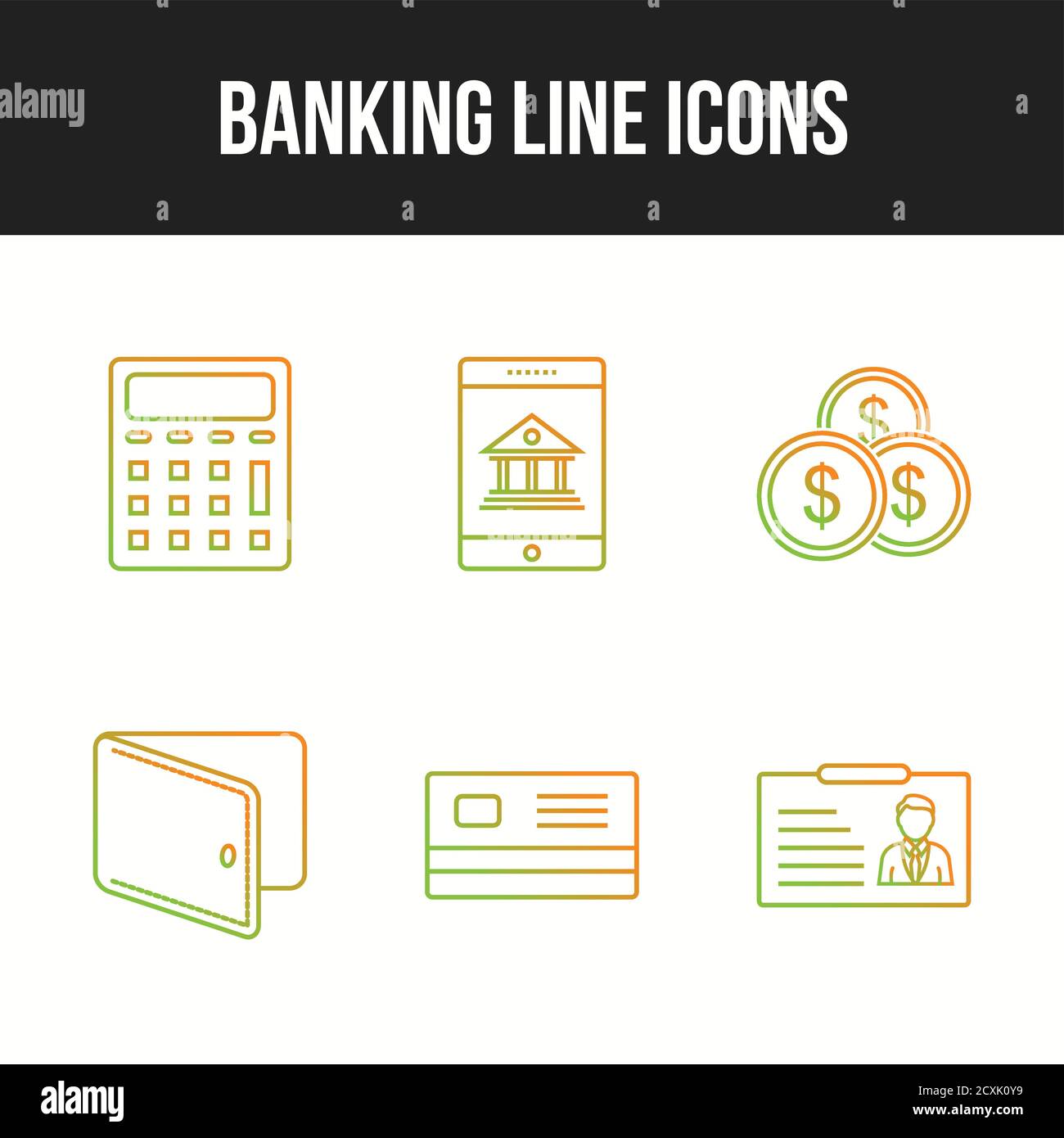 Banking icons for personal and commercial use Stock Vector Image & Art ...
