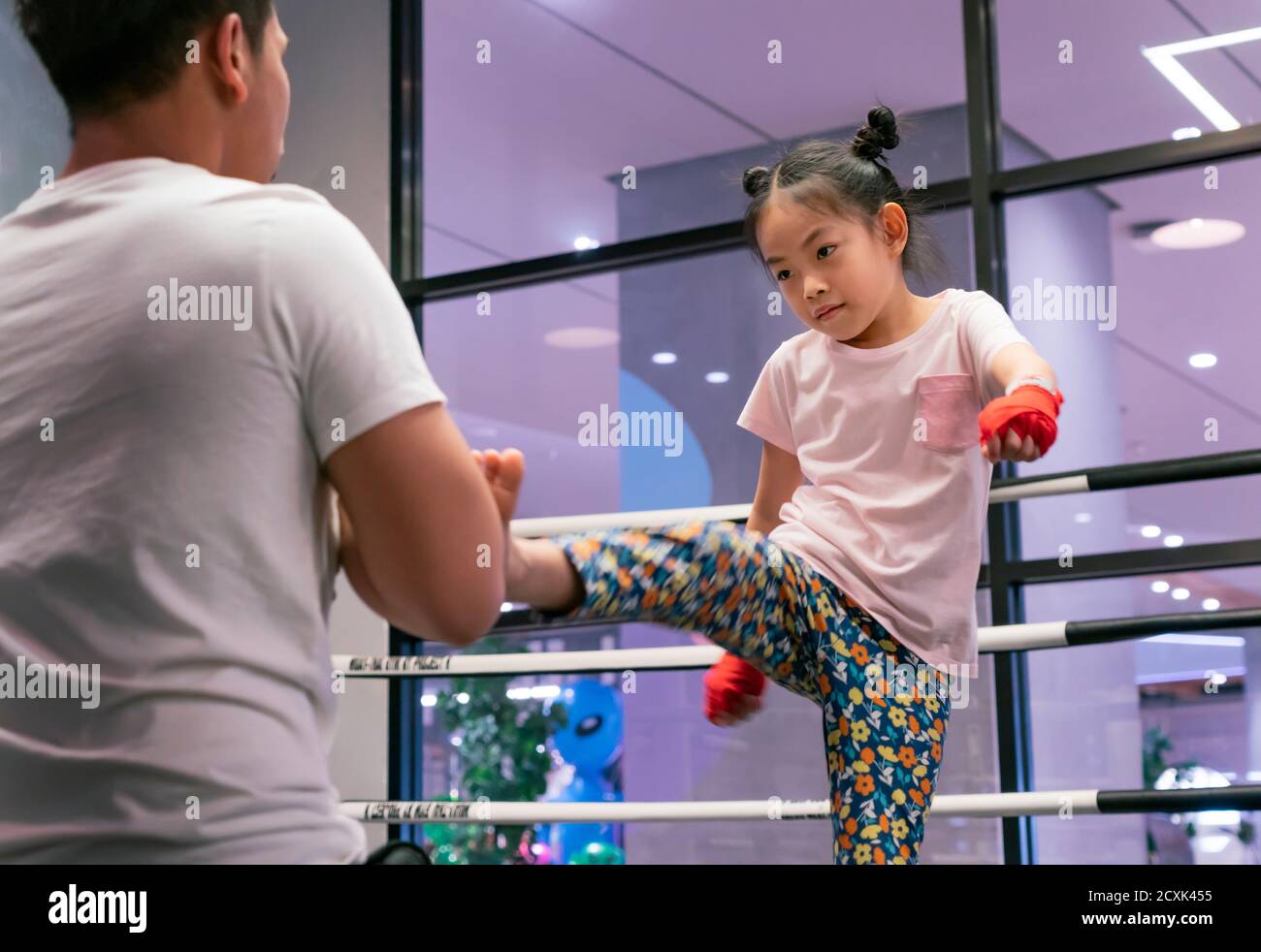 Child kick boxing hi-res stock photography and images - Alamy