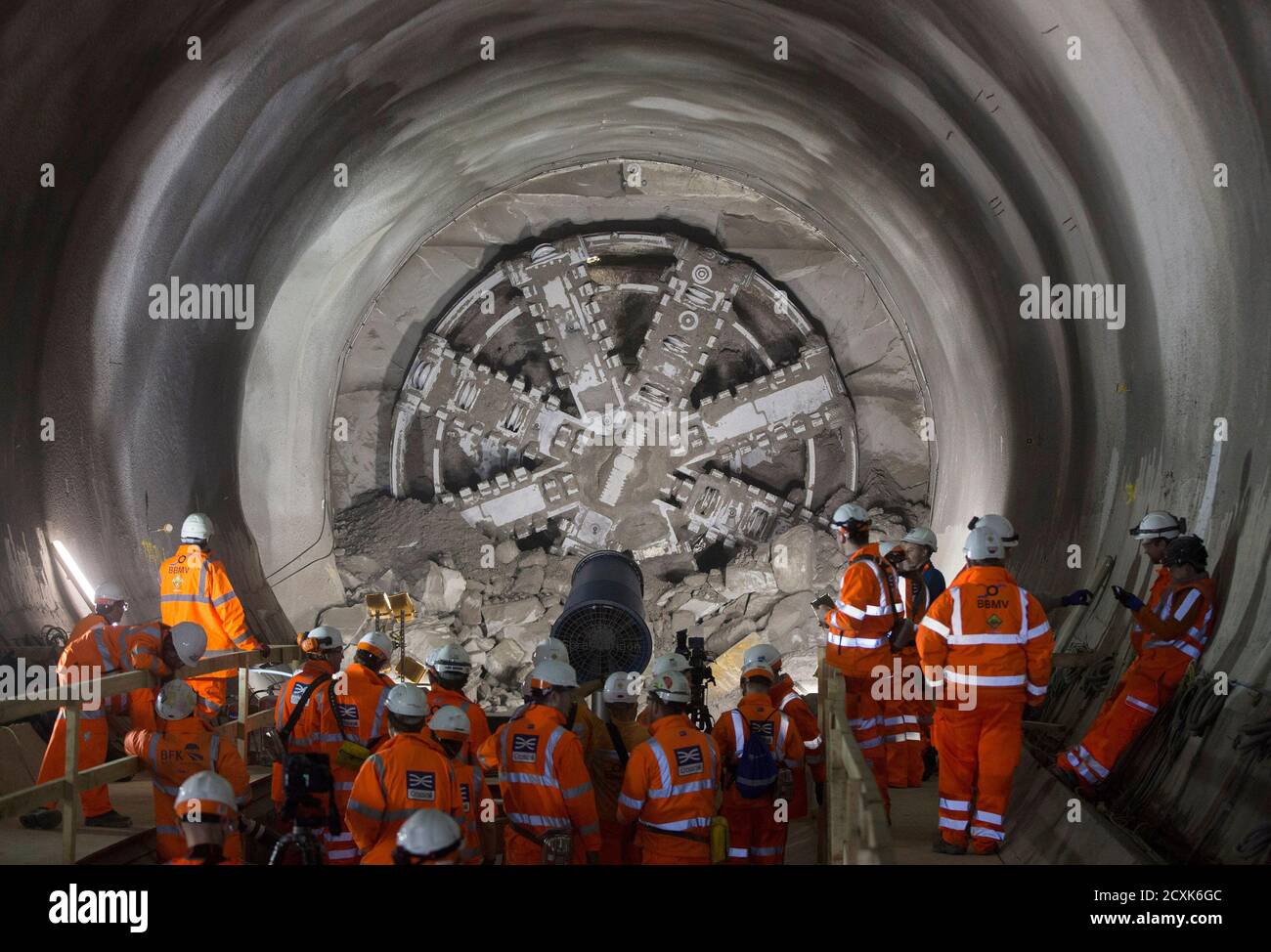 Crossrail tunnel boring hi-res stock photography and images - Alamy