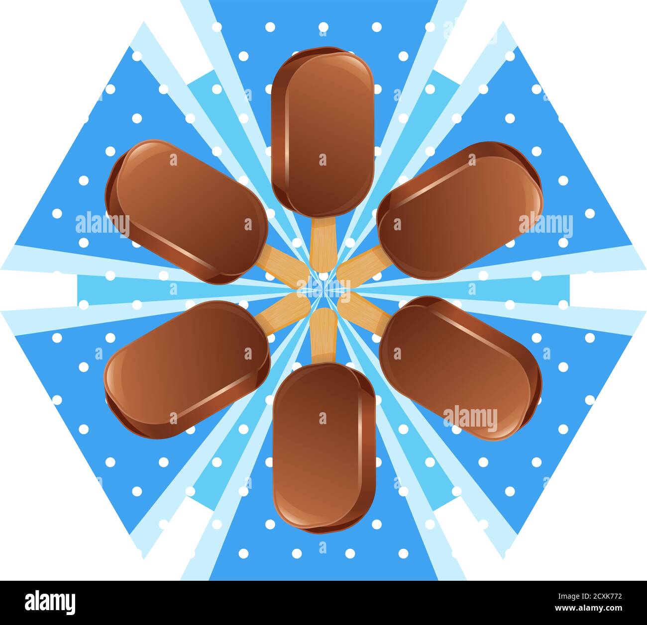 snowflake ice cream Stock Vector Image & Art - Alamy