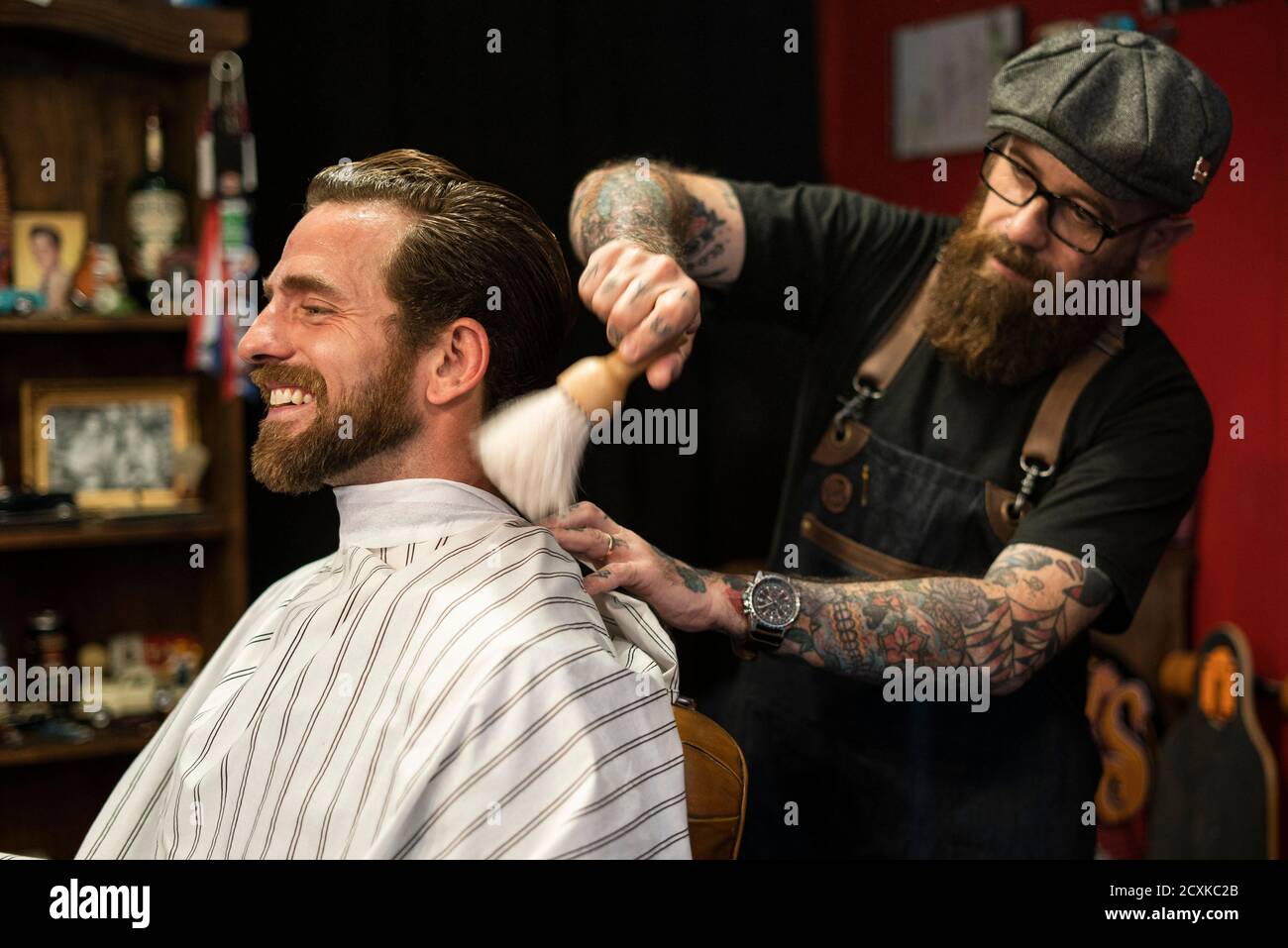 Barber cleaning hi-res stock photography and images - Alamy