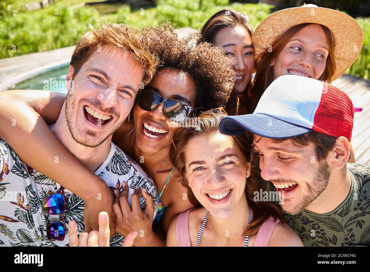 Fun poolside hi-res stock photography and images - Alamy