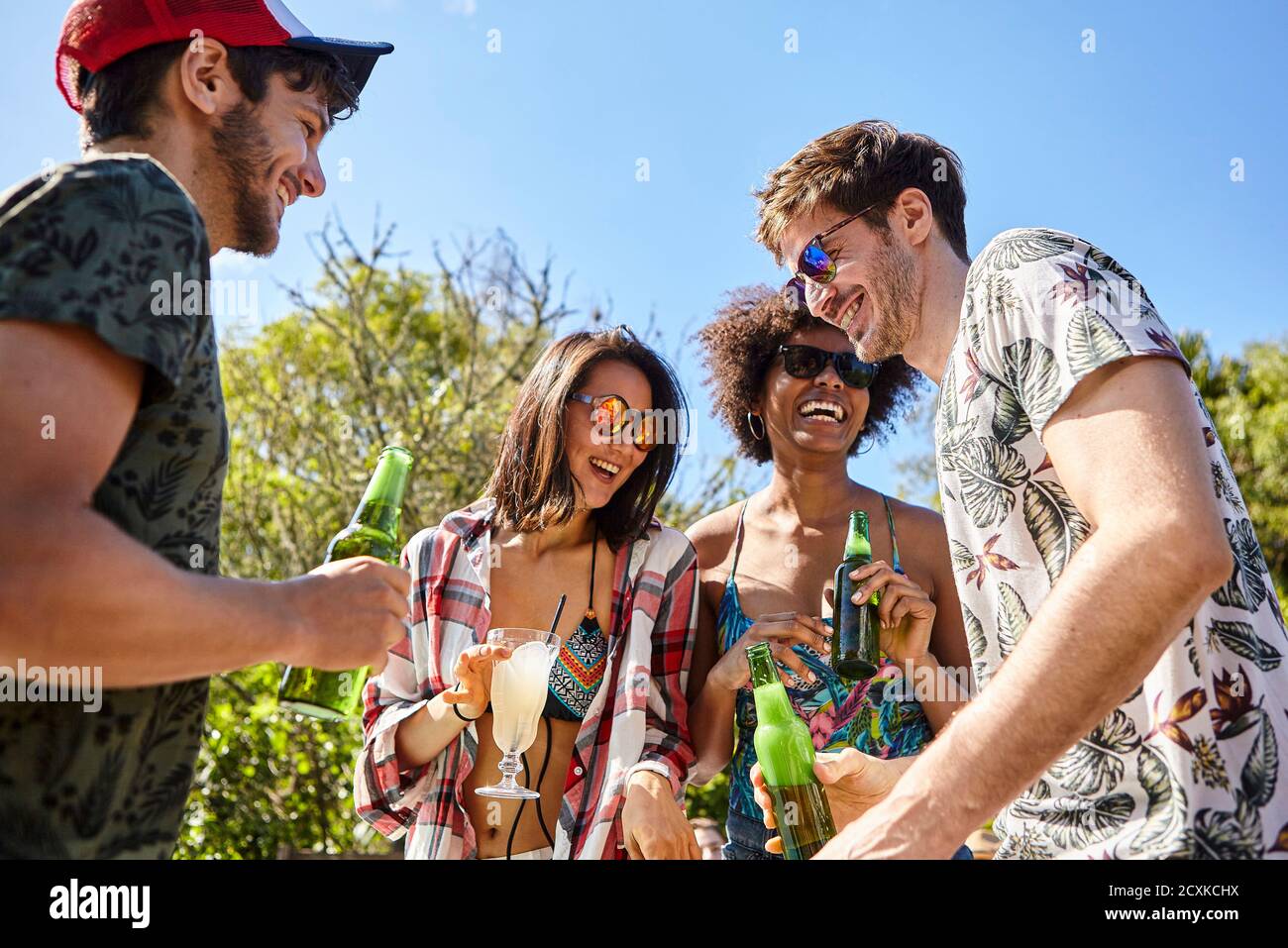 Enjoying pool party hi-res stock photography and images - Alamy