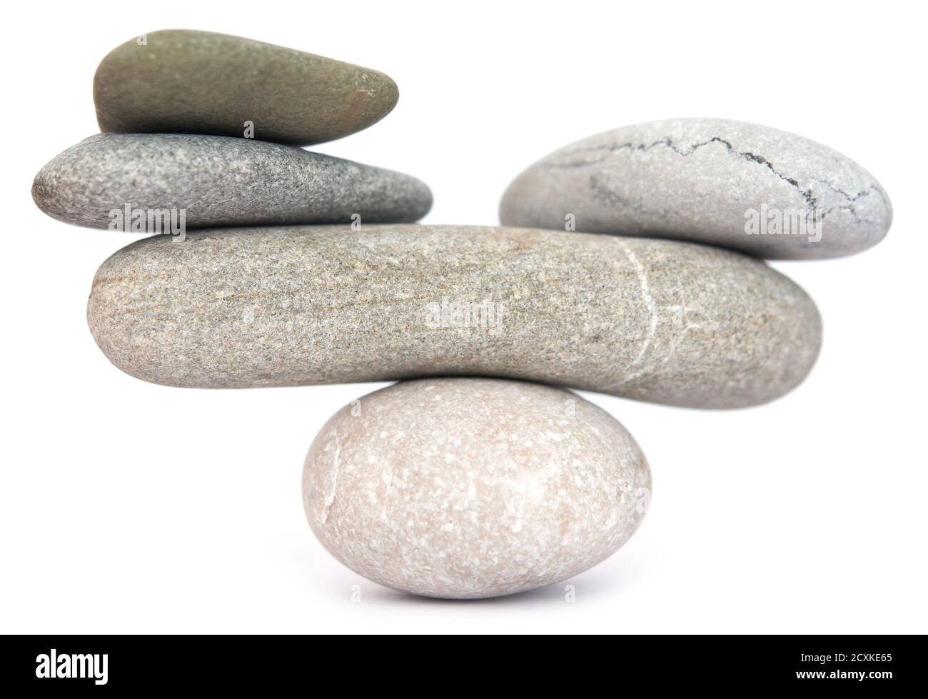 Balancing stones isolated on white background Stock Photo - Alamy