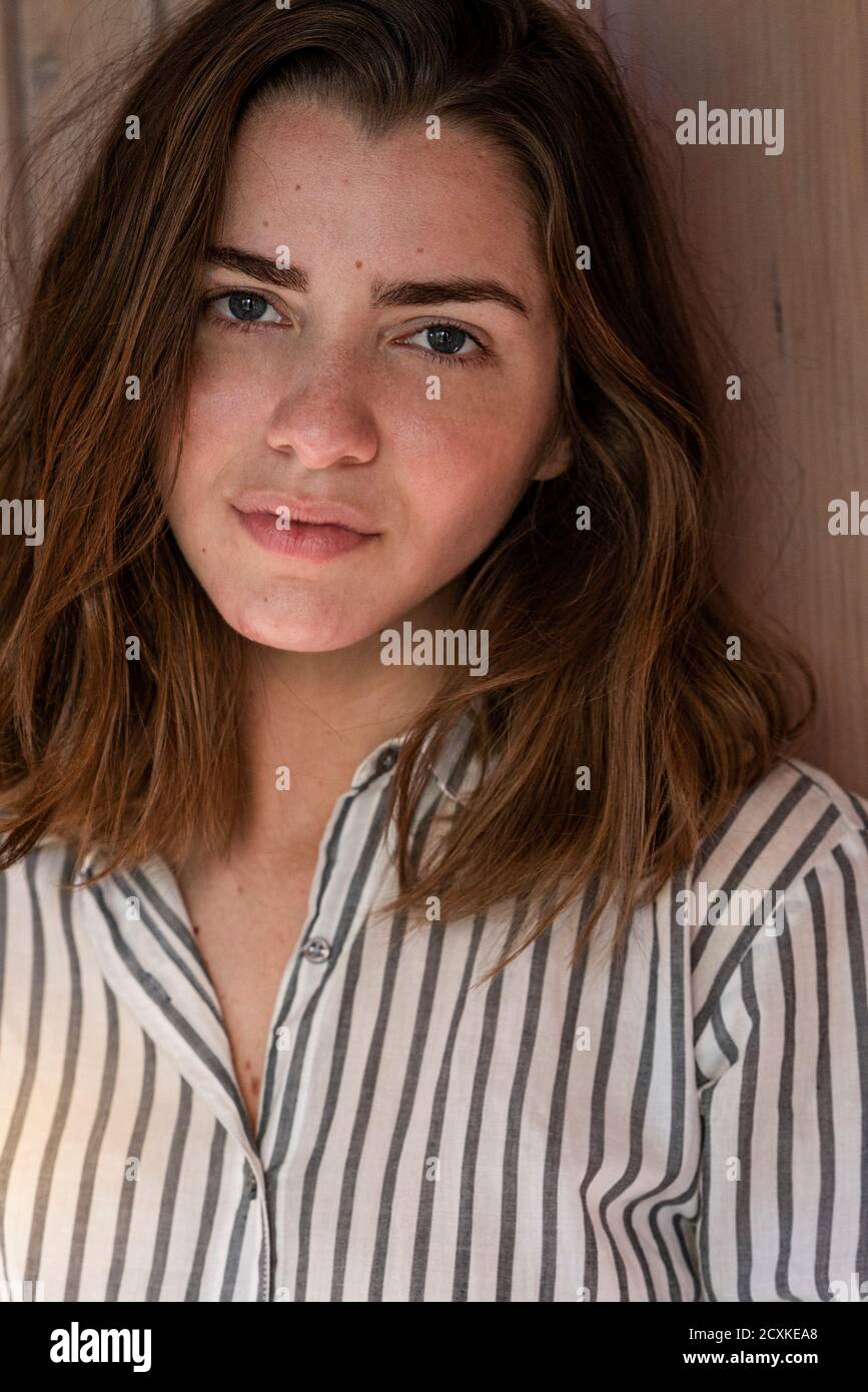 Content young woman hi-res stock photography and images - Alamy