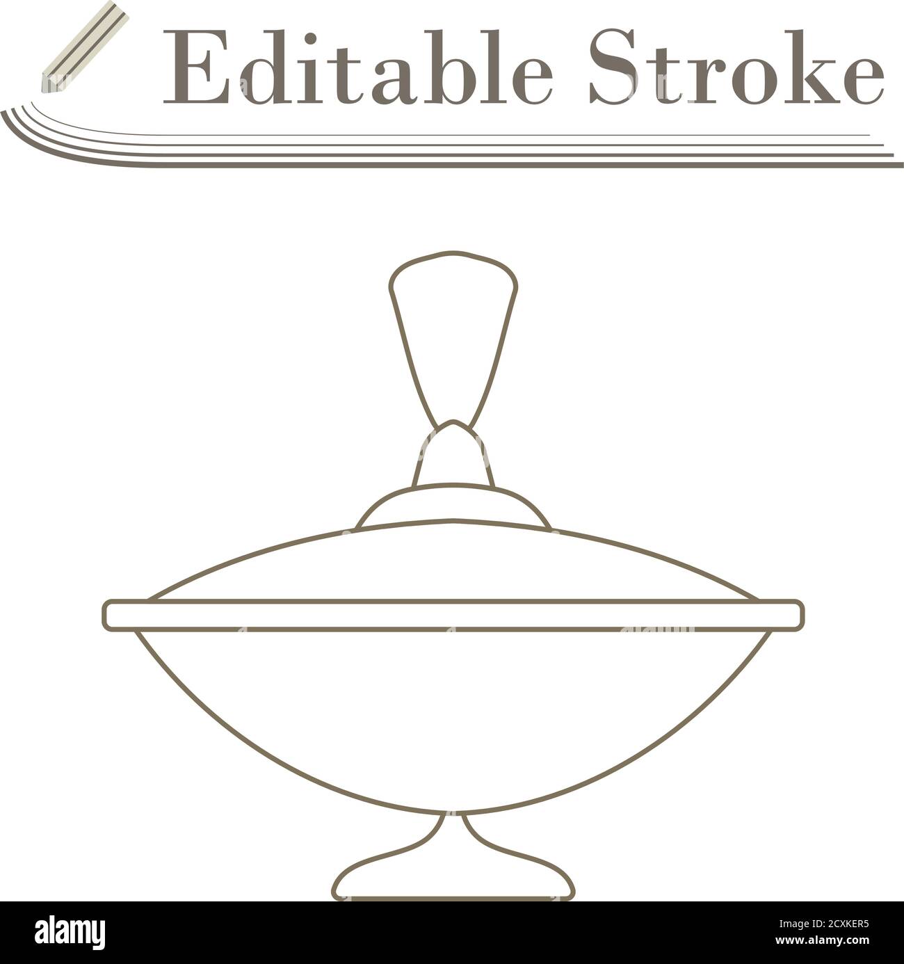 Peg-Top Icon. Editable Stroke Simple Design. Vector Illustration Stock ...