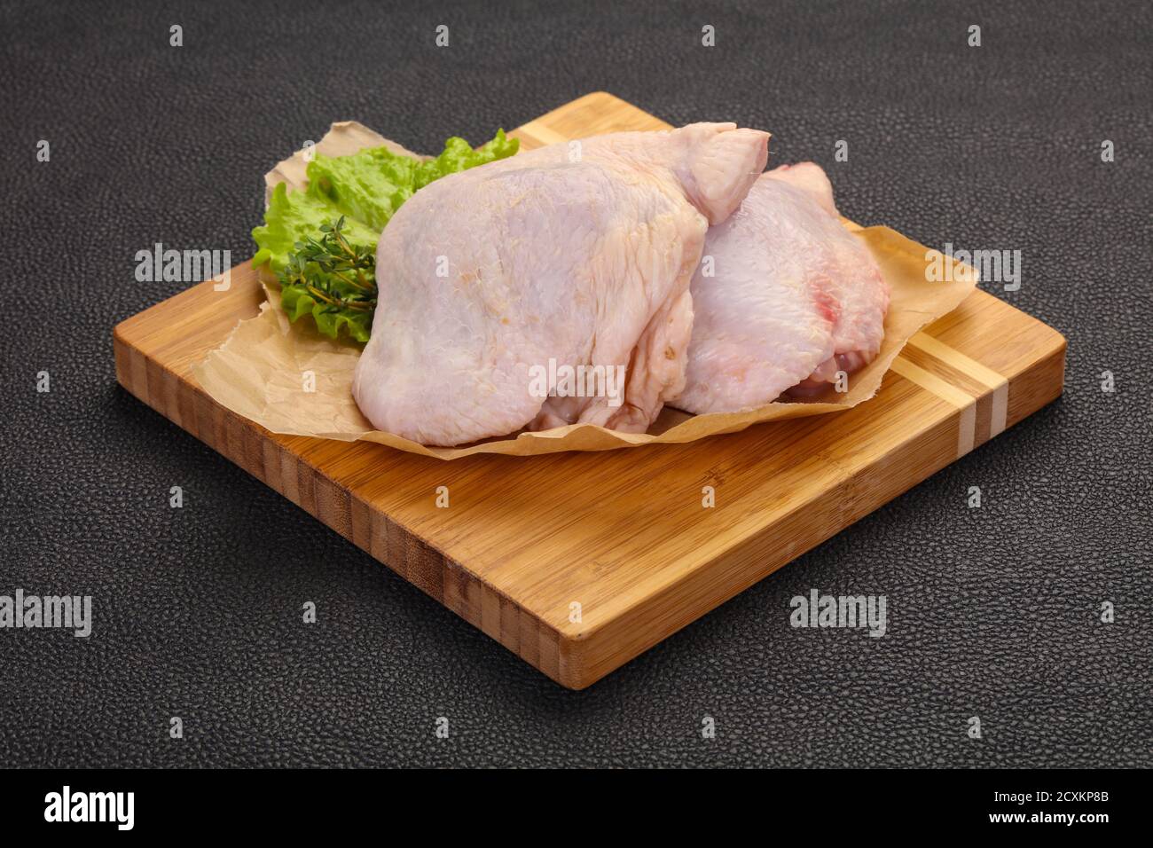 Raw chicken hip ready for cooking Stock Photo - Alamy