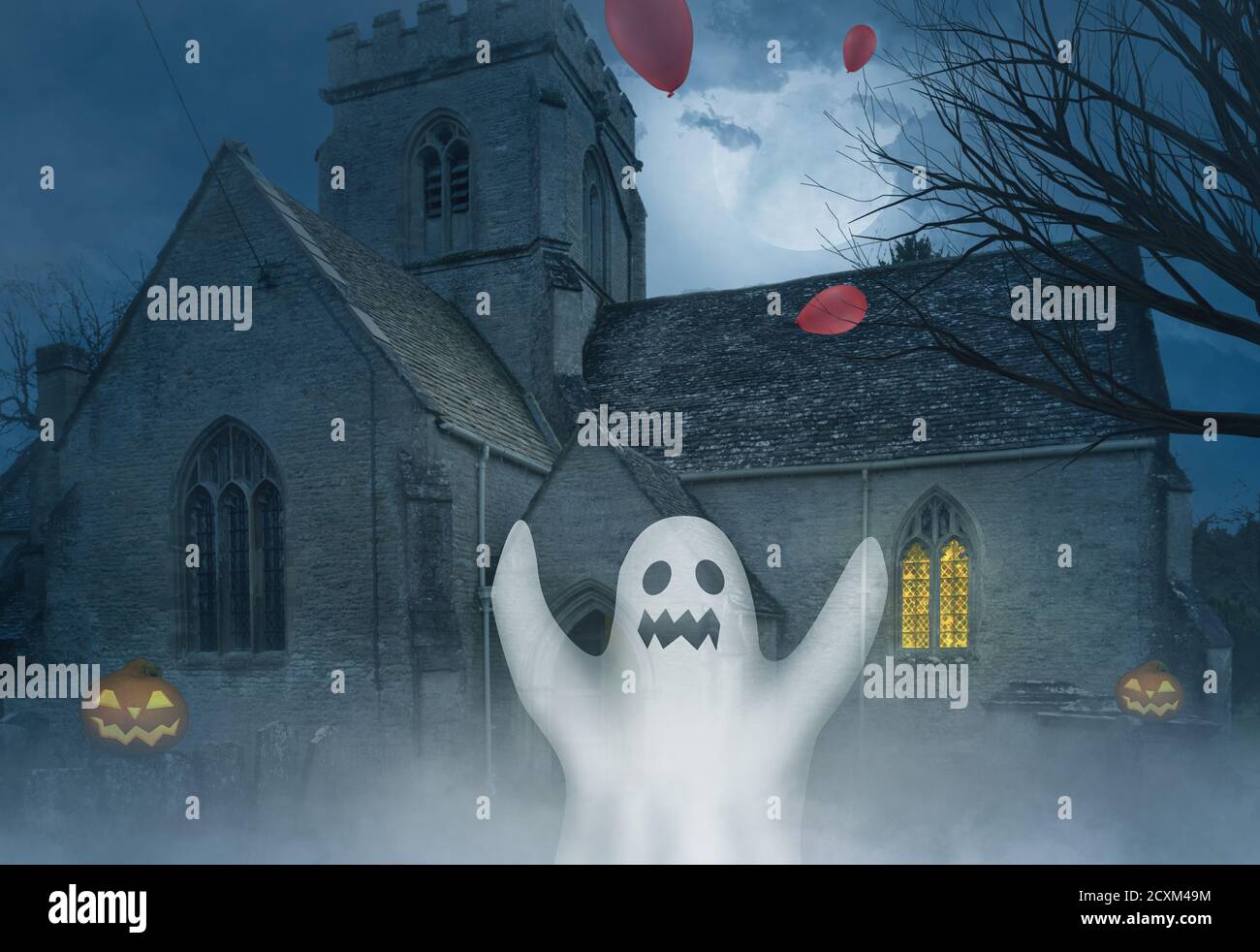 Halloween spooky pumpkin blue eyes hi-res stock photography and images ...