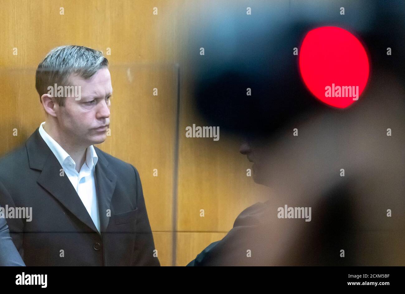 01 October 2020, Hessen, Frankfurt/Main: Stephan Ernst, who is accused ...