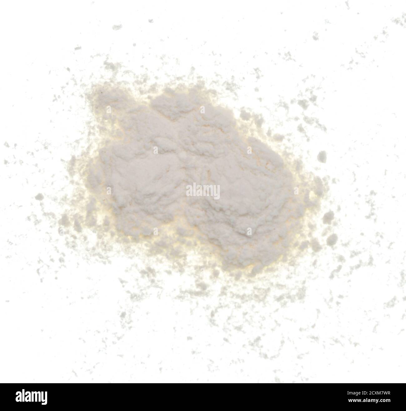 Flour isolated on white background Stock Photo - Alamy