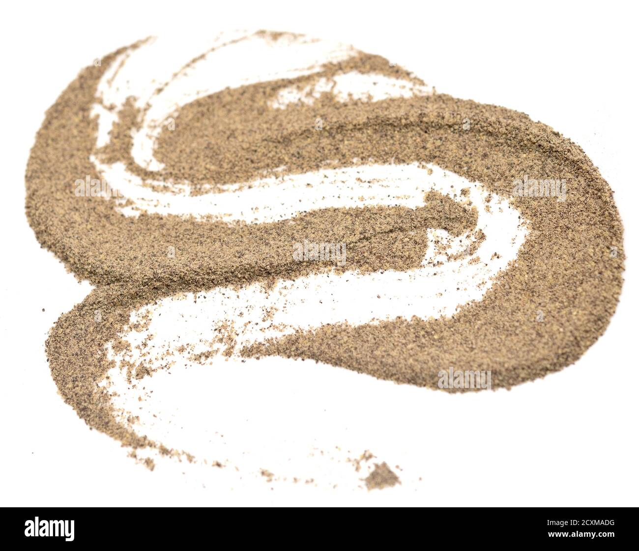 Pile of sand isolated on white background Stock Photo - Alamy