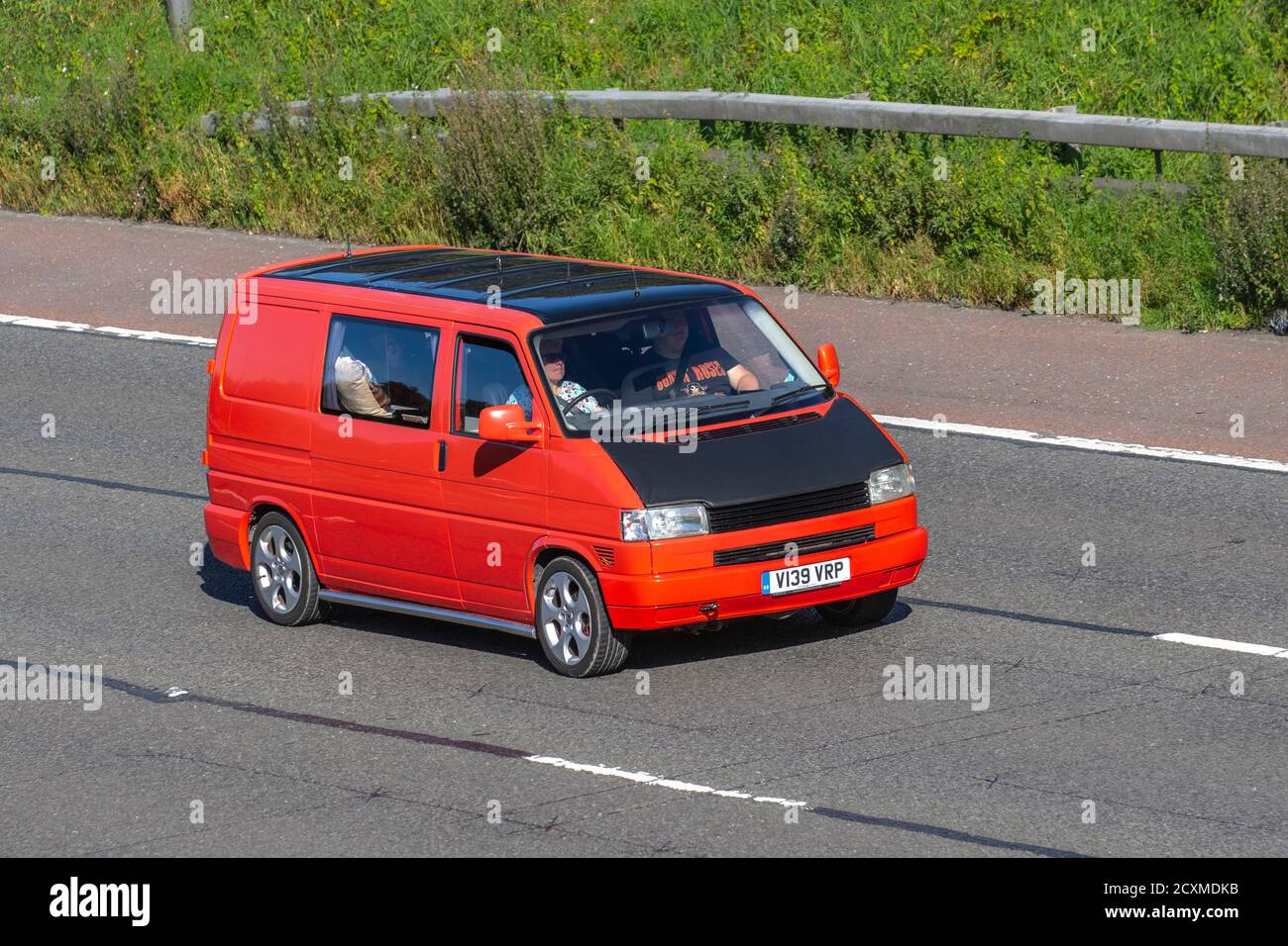 Car transporter red cars hi-res stock photography and images - Alamy