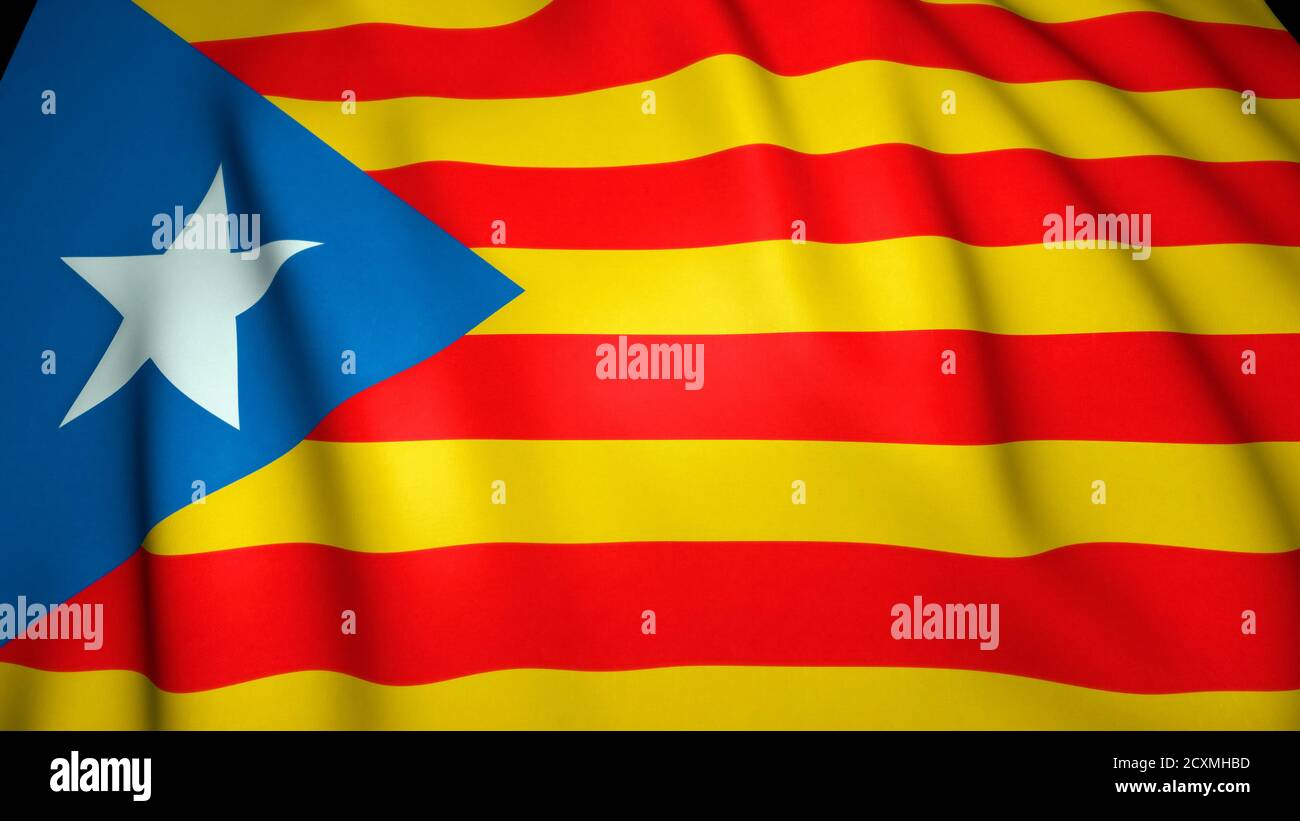 Official flag of barcelona hi-res stock photography and images - Alamy