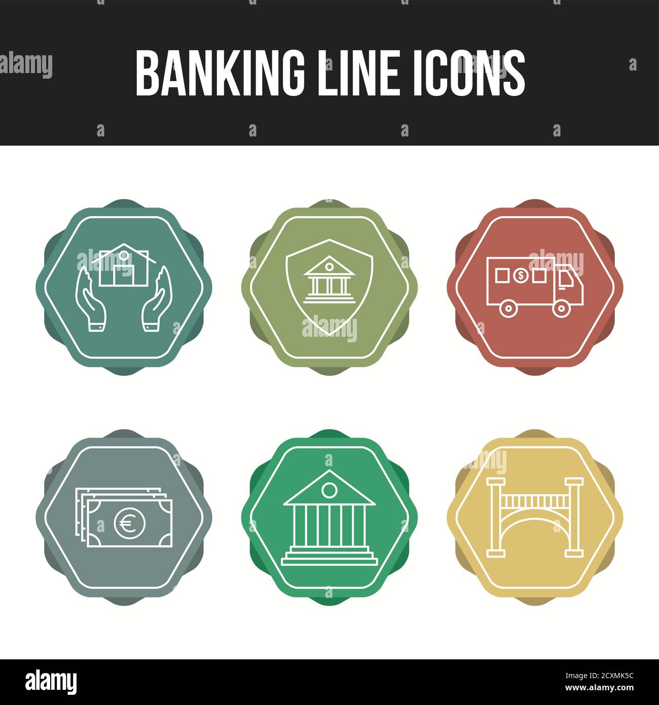 Unique Banking icons for personal and commercial use Stock Vector Image ...