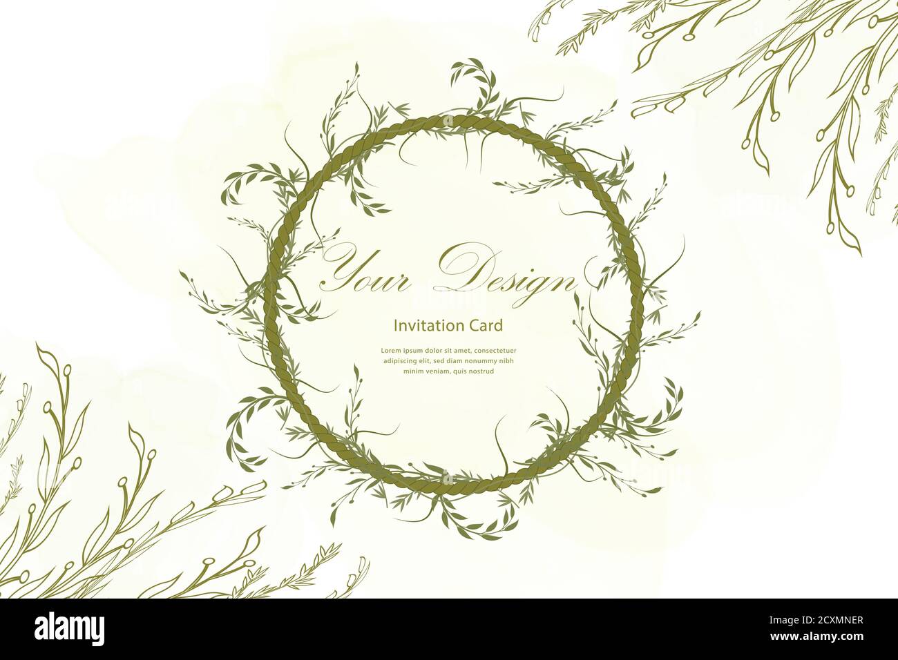 Branch leaves white background Stock Vector Images - Alamy