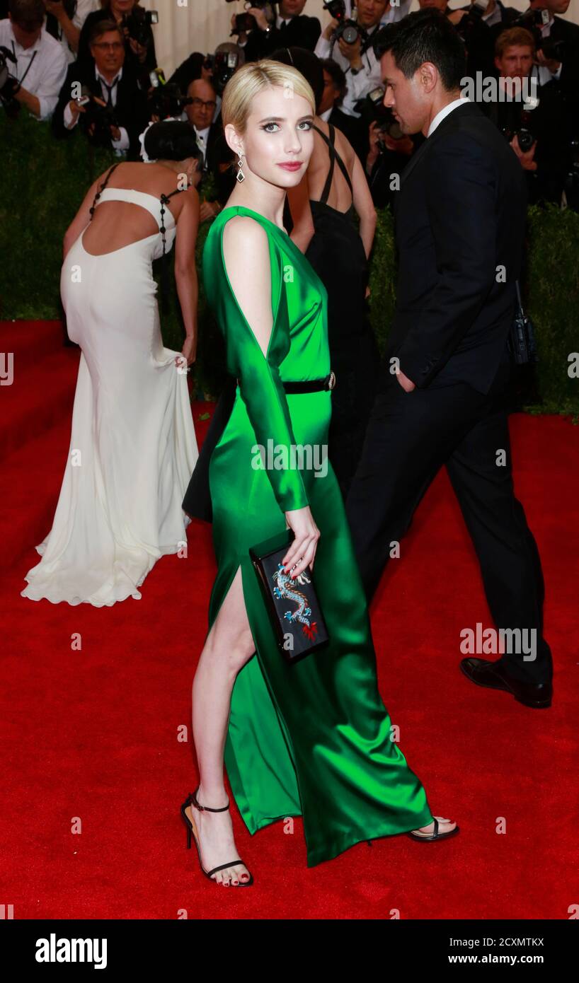 Actress emma roberts arrives costume hi-res stock photography and ...