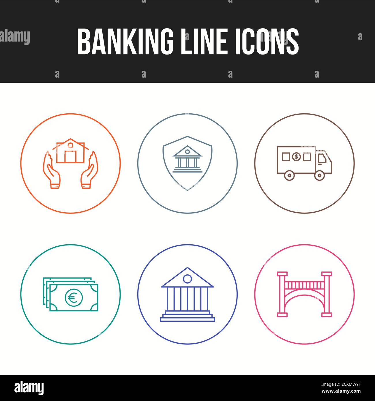 Unique Banking icons for personal and commercial use Stock Vector Image ...