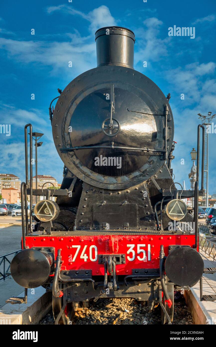 Locomotive Class 740 (built in 1921) exhibited in Pescara, Italy Stock ...