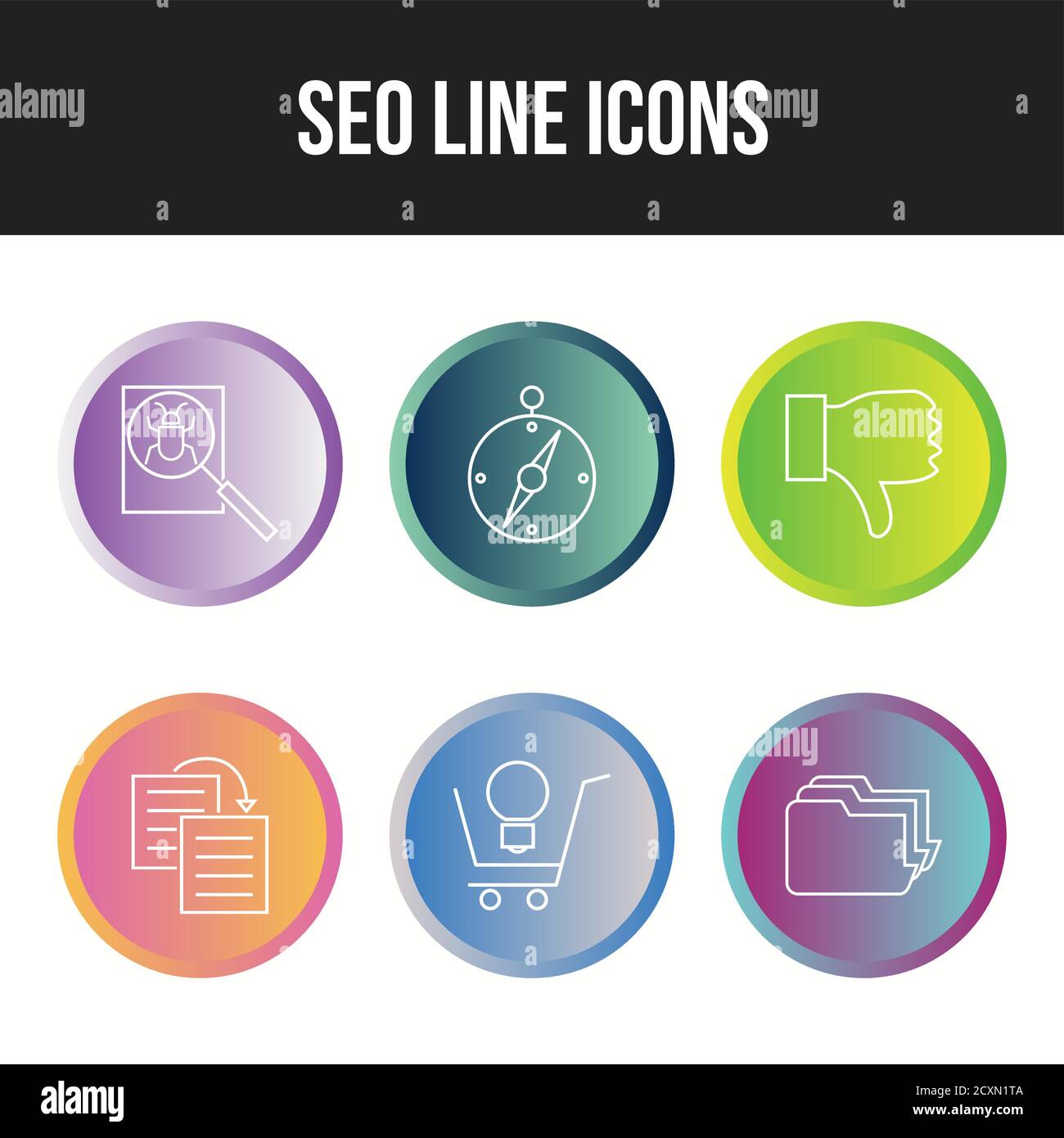 Seo and Business icons for commercial use Stock Vector Image & Art - Alamy
