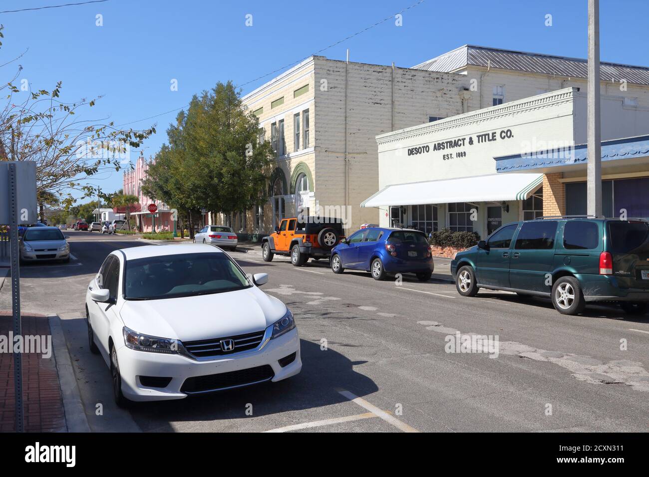 Street view in Arcadia, Florida, USA Stock Photo - Alamy