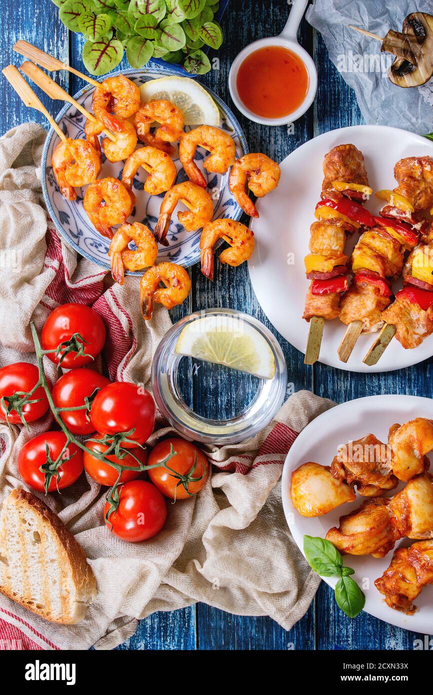 Skewered vegetable kebabs hi-res stock photography and images - Alamy