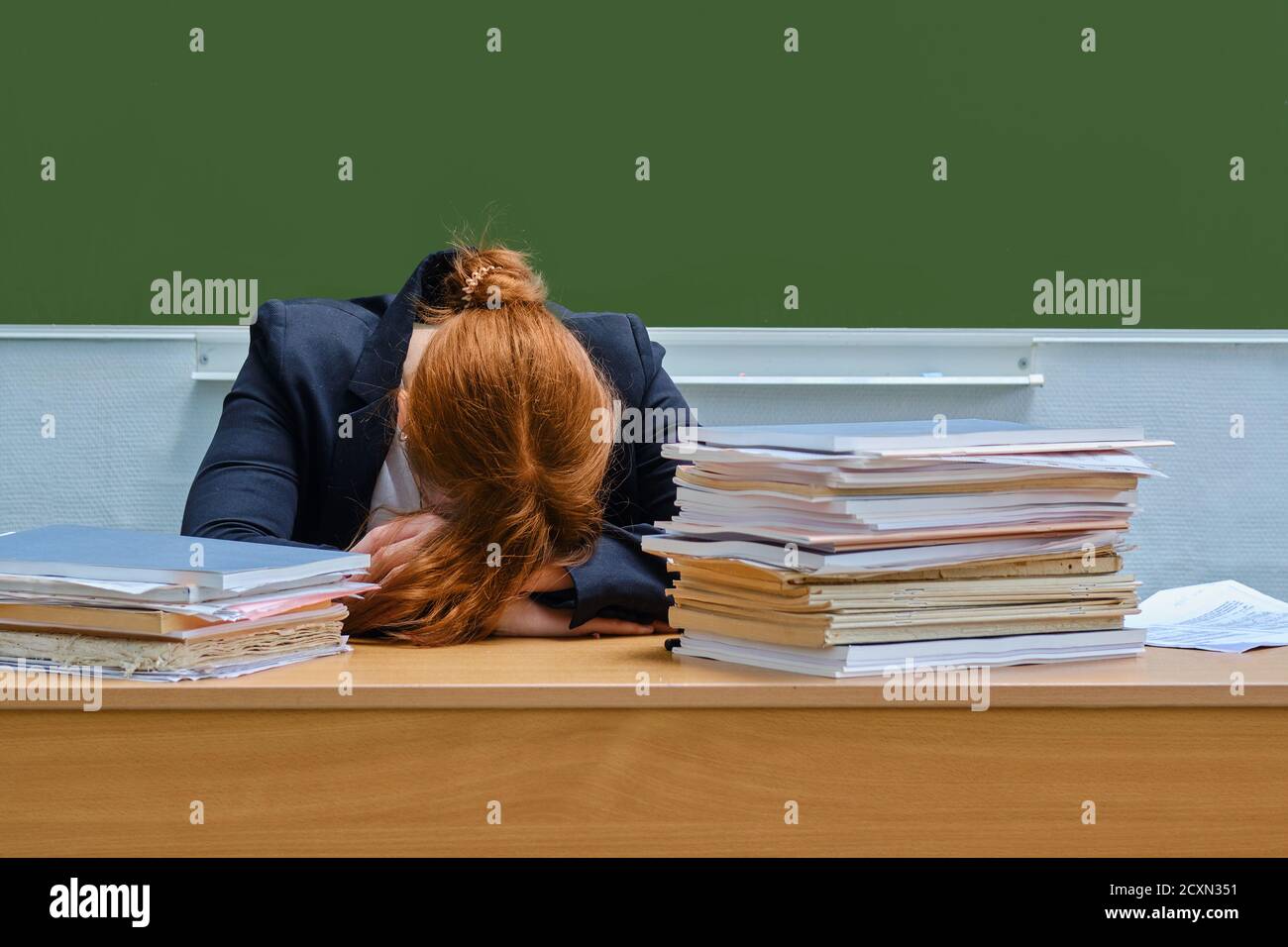 School overwork hi-res stock photography and images - Alamy