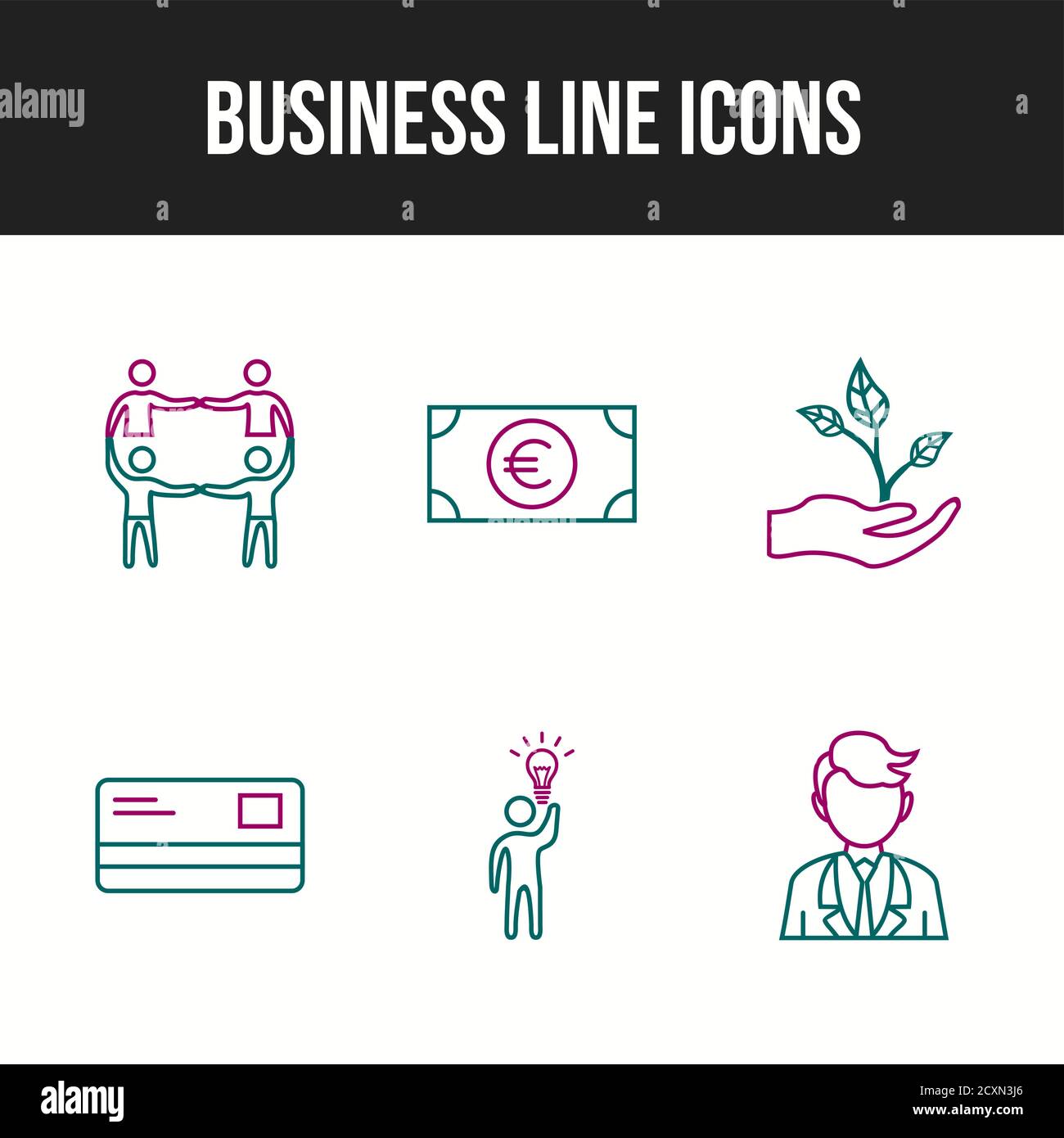 Unique 6 icons for personal and commercial use Stock Vector Image & Art ...