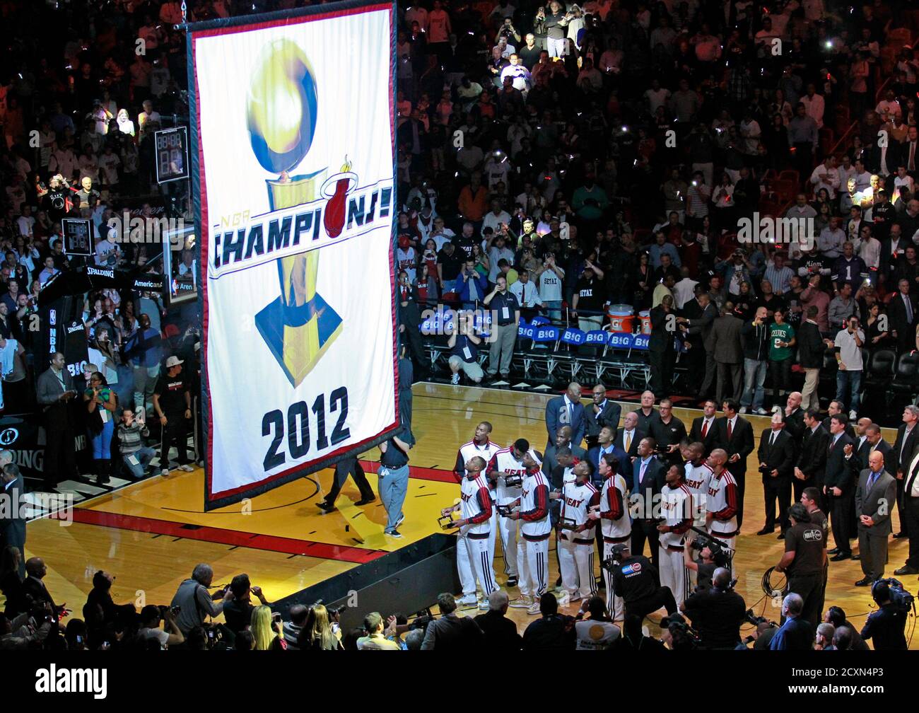 Boston celtics championship banner hi-res stock photography and images ...