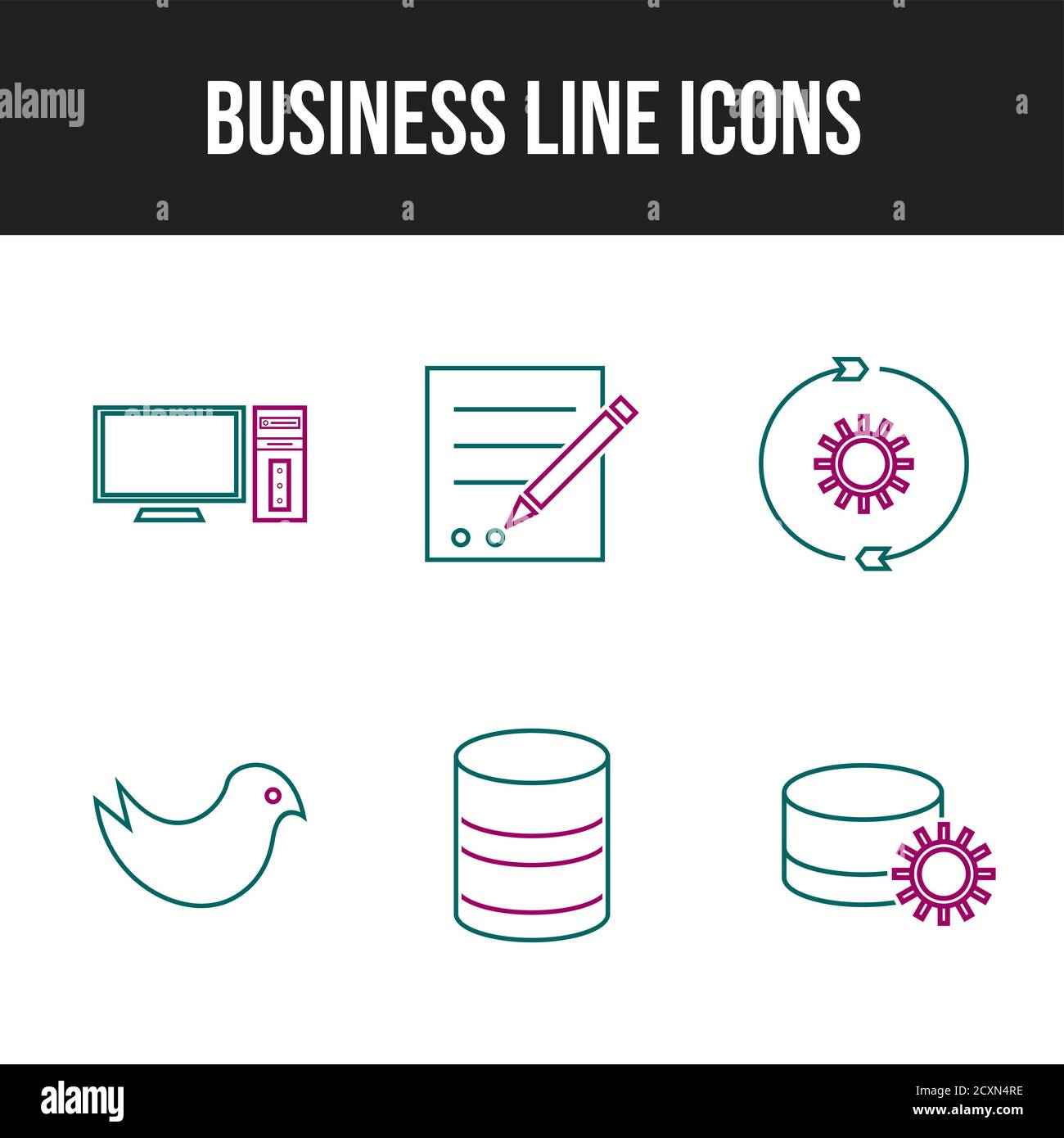 Beautiful Business icons for commercial use Stock Vector Image & Art ...