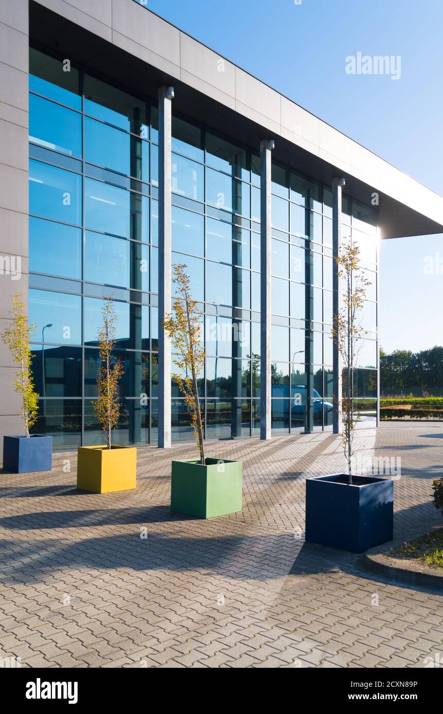 Modern Glass Office Building