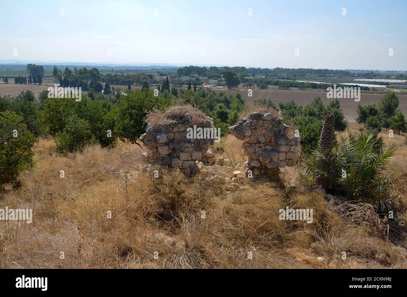 Israel, Coastal Plains, Emek Hefer, Tel Qaqun known to the Crusaders as ...