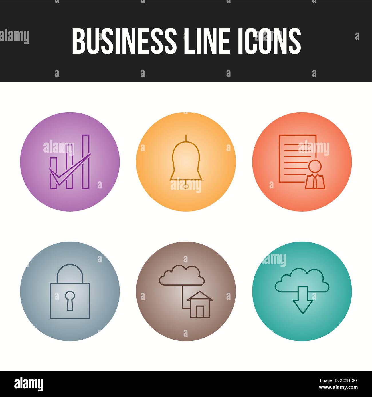 Beautiful Business icons for commercial use Stock Vector Image & Art ...