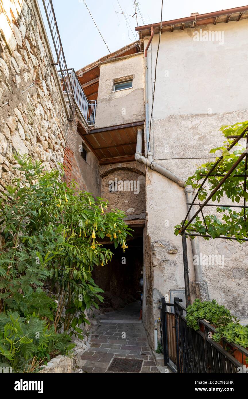 miranda,italy october 01 2020:architecture of alleys, squares and ...