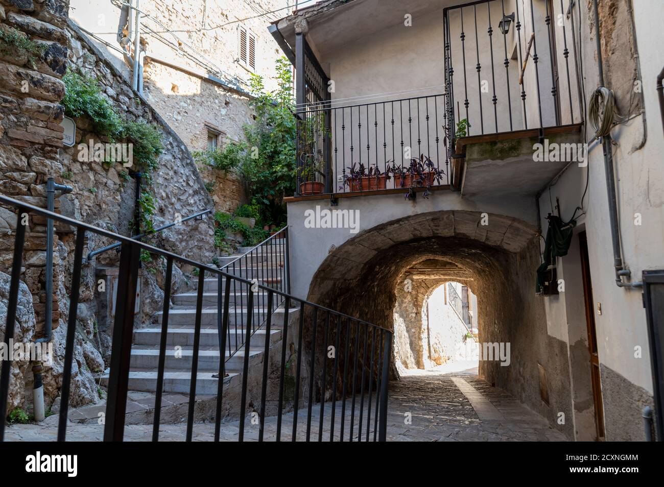 miranda,italy october 01 2020:architecture of alleys, squares and ...