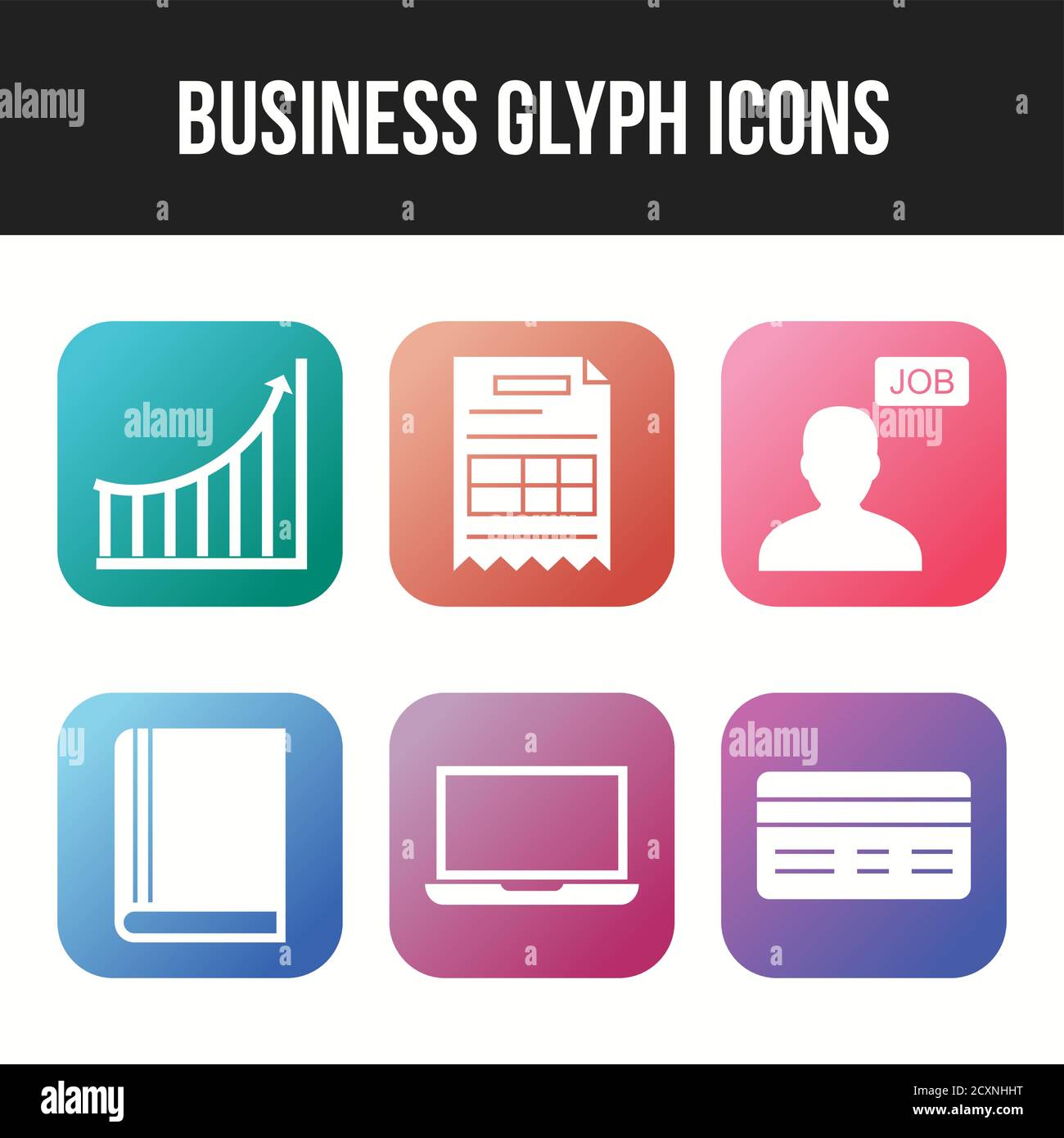 Beautiful 6 icons pack of business vector icons Stock Vector Image ...