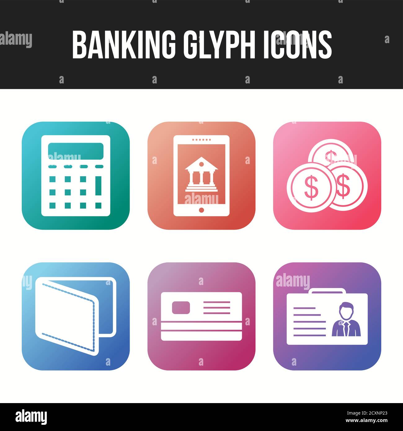 Banking icons for personal and commercial use Stock Vector Image & Art ...