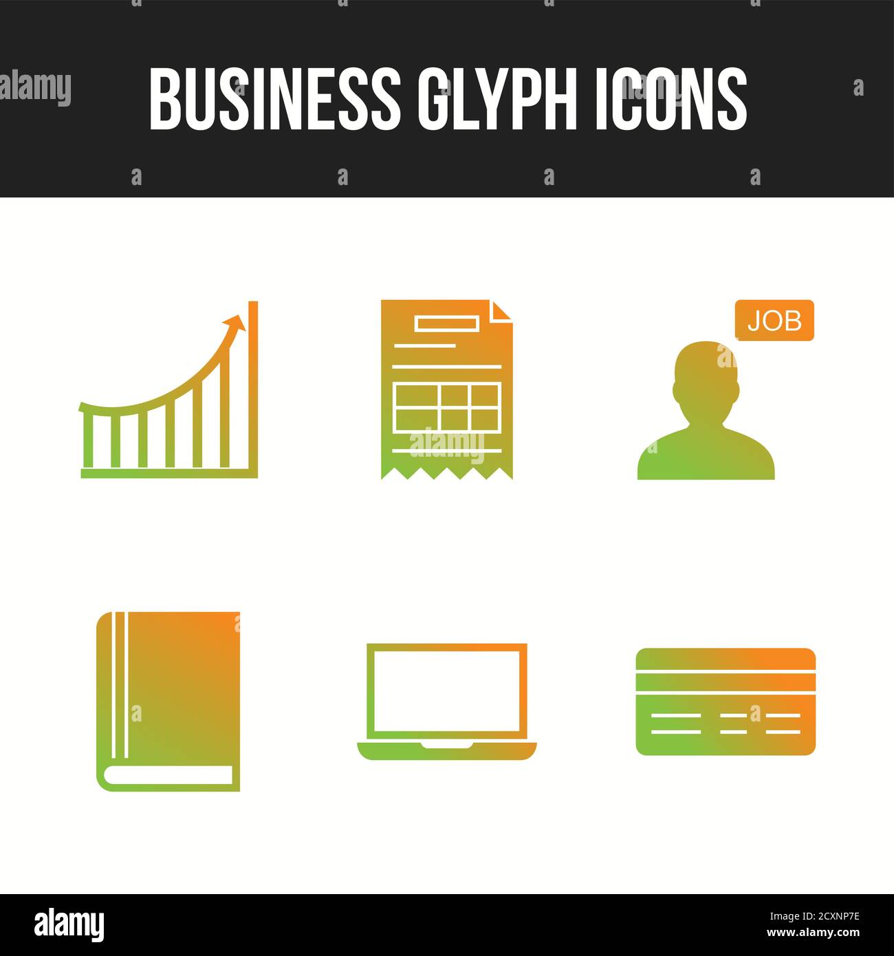 Beautiful 6 icons pack of business vector icons Stock Vector Image ...
